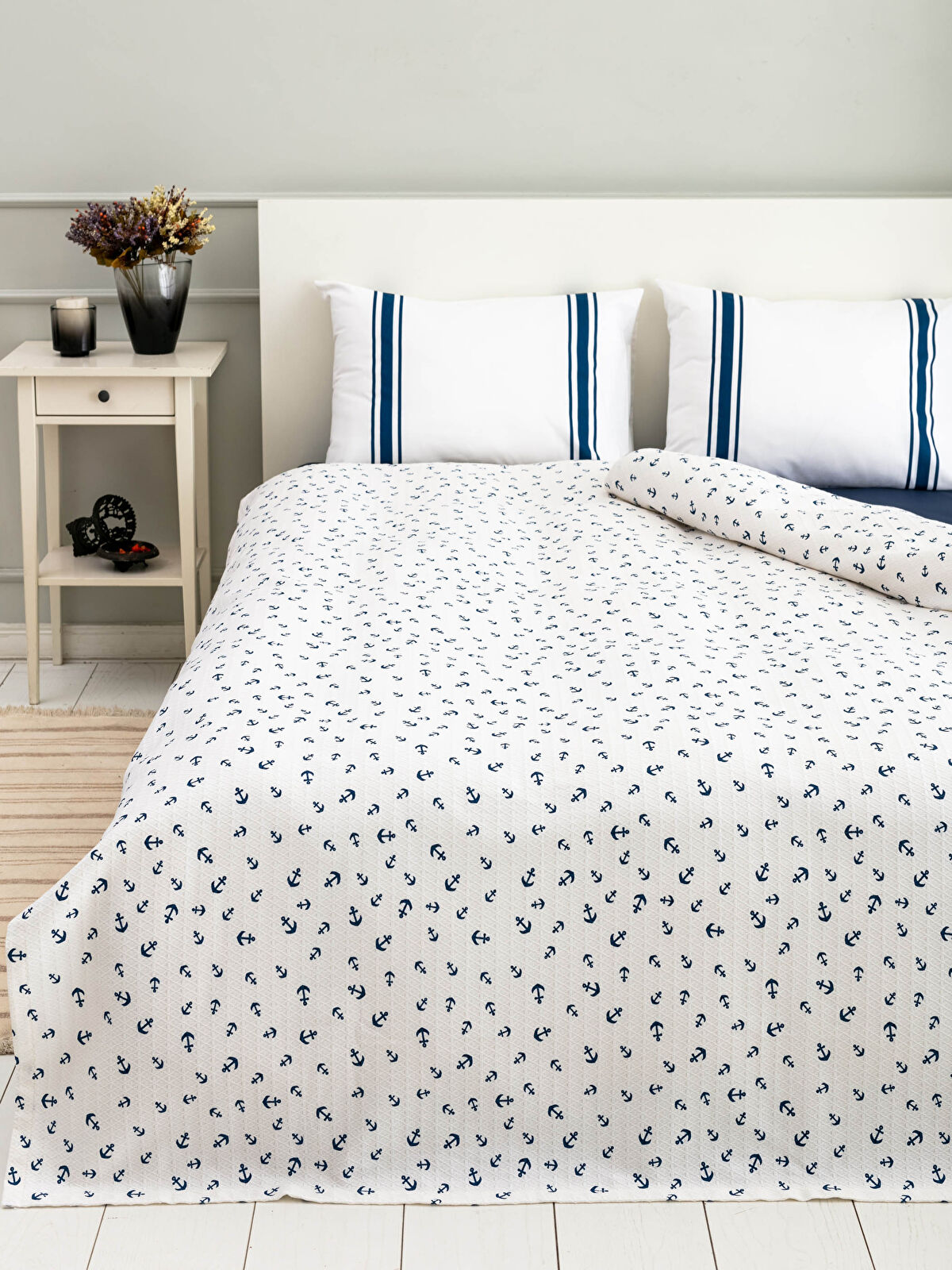 Çift Kişilik Baskılı Pike Takımı