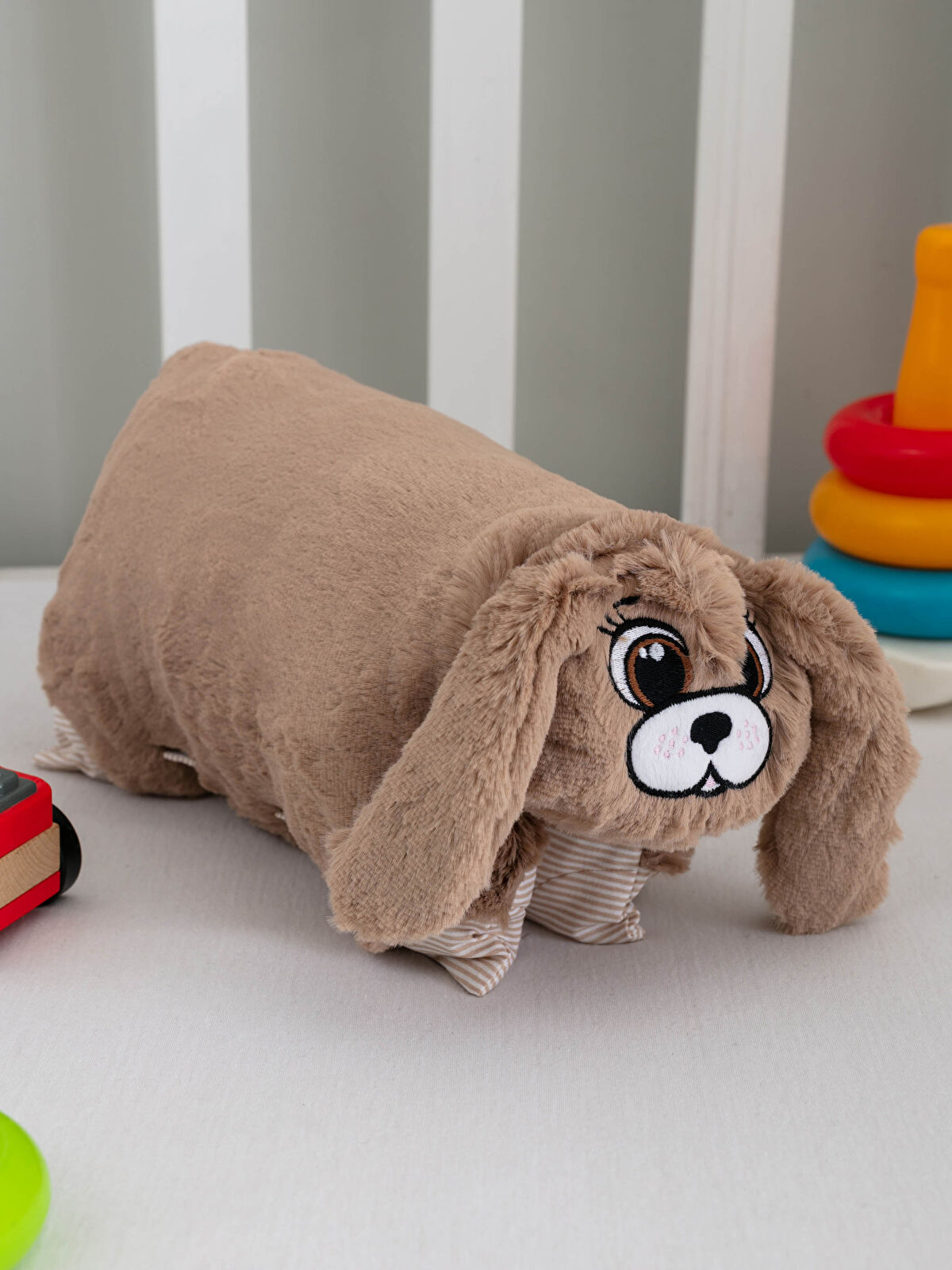 Pelüş Dolgulu Nakışlı Bebek Kırlent