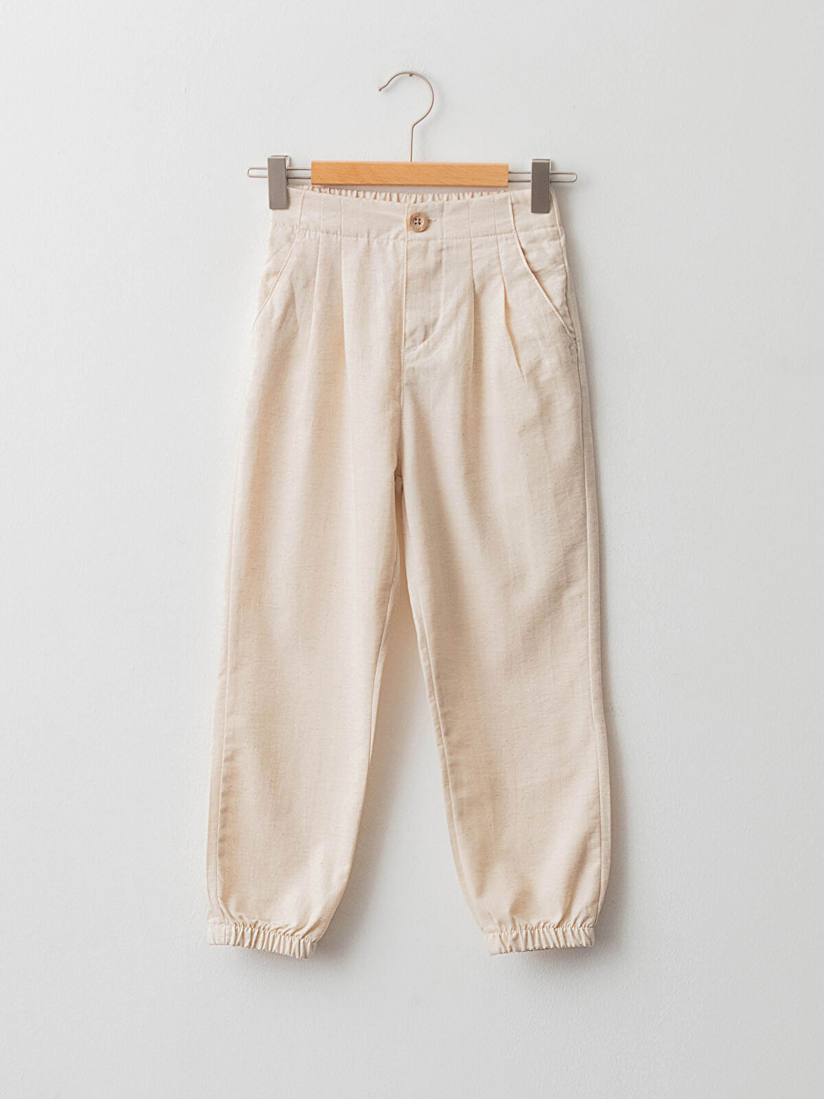 Basic Poplin Kız Çocuk Jogger Pantolon