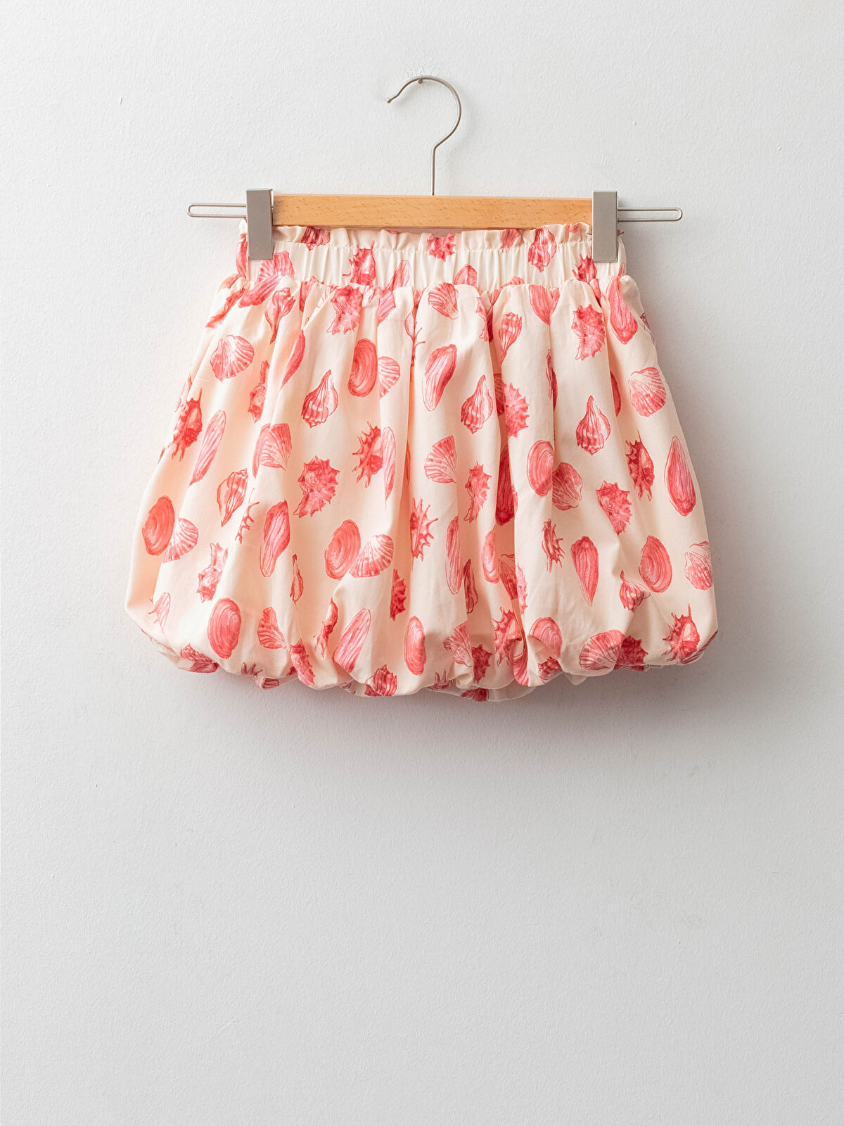 Beli Lastikli Desenli Kız Çocuk Kloş Etek