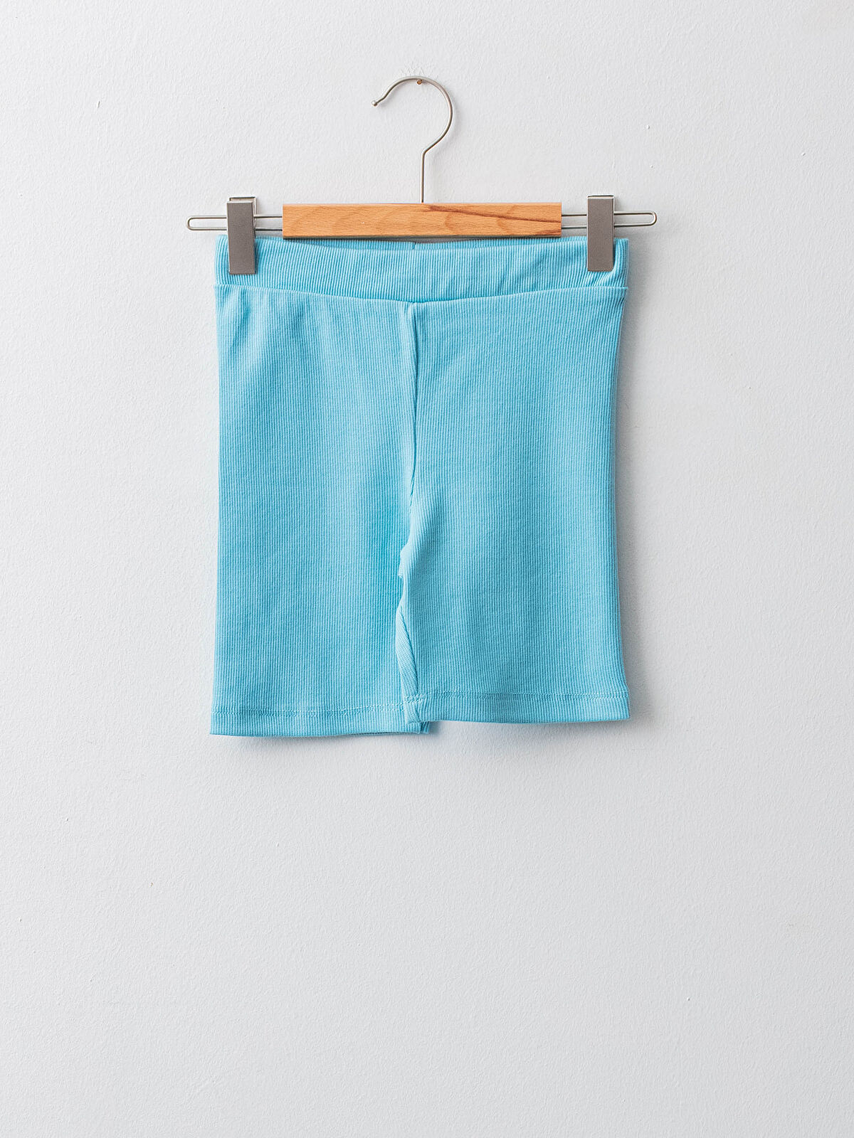 Beli Lastikli Basic Pamuklu Kız Çocuk Kısa Tayt