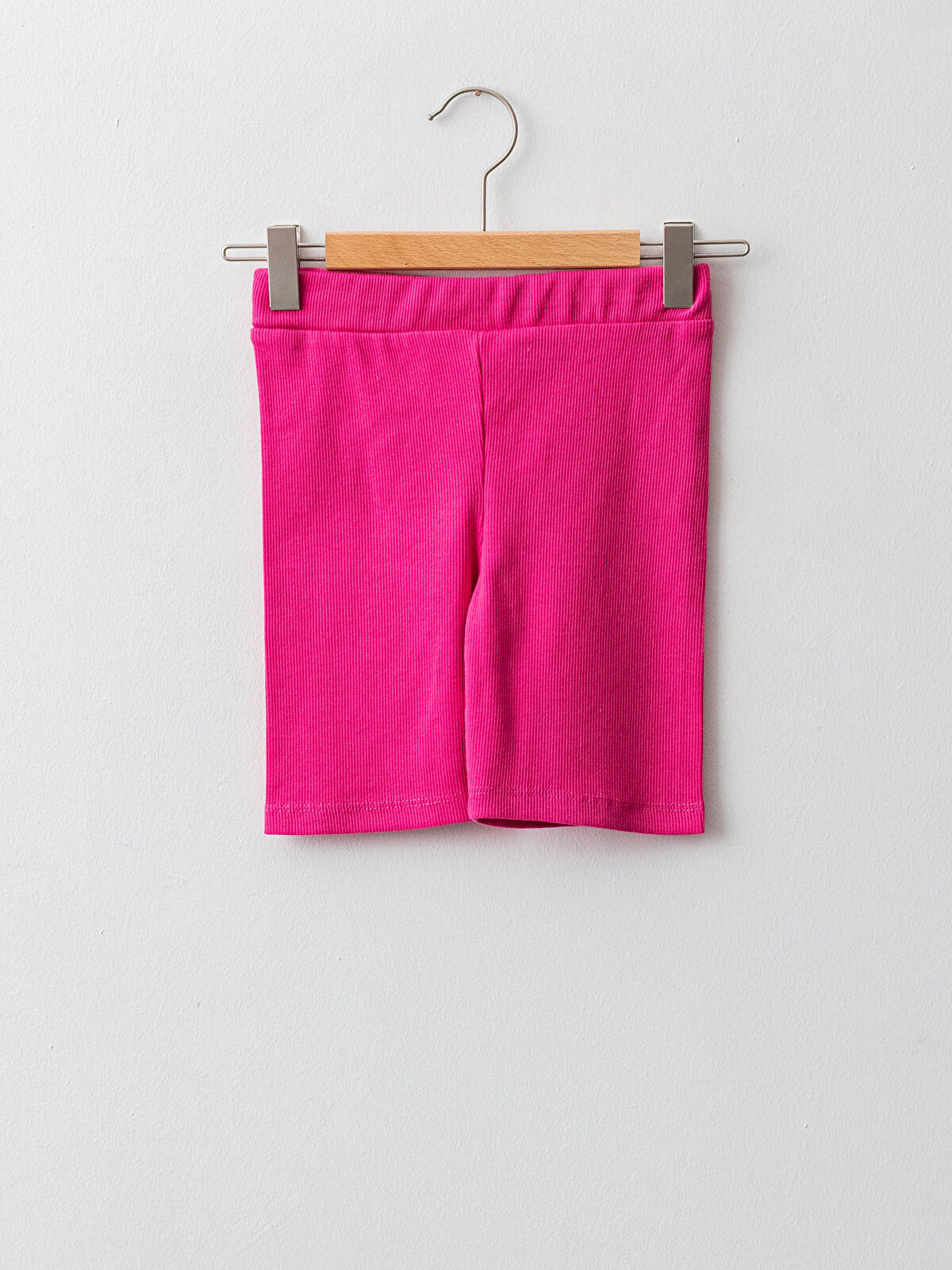 Beli Lastikli Basic Pamuklu Kız Çocuk Kısa Tayt