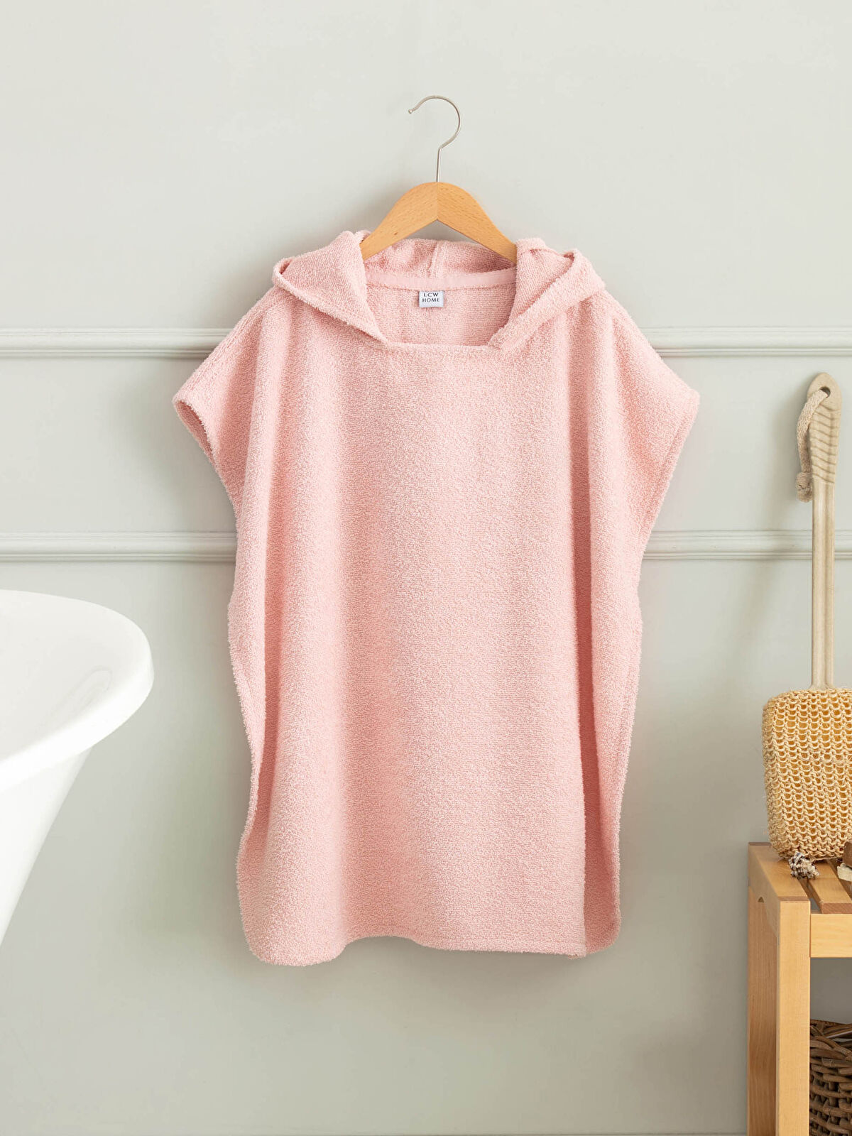 Kız Çocuk Minnie Mouse Lisanslı Kapüşonlu Panço