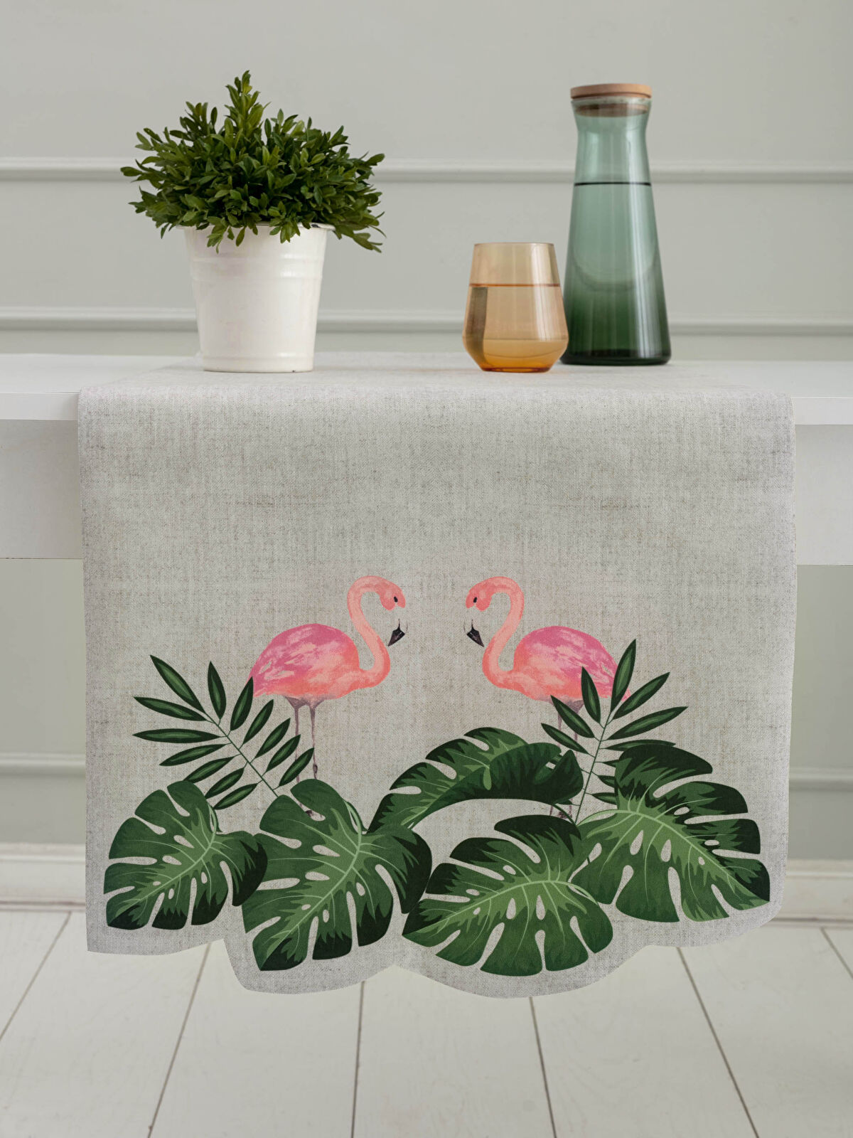 Flamingo Baskılı Runner