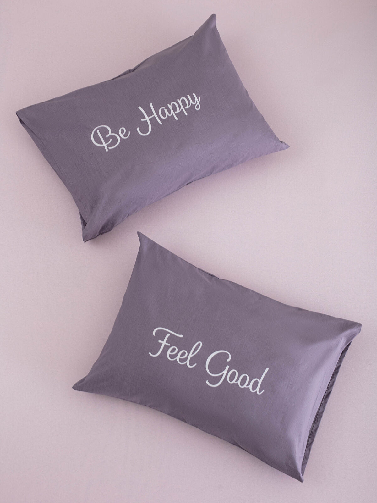 Slogan Baskılı Dokuma Yastık Kılıfı 2'li 50x70 Cm Slogan Baskılı Dokuma Yastık Kılıfı 2'li 50x70 Cm