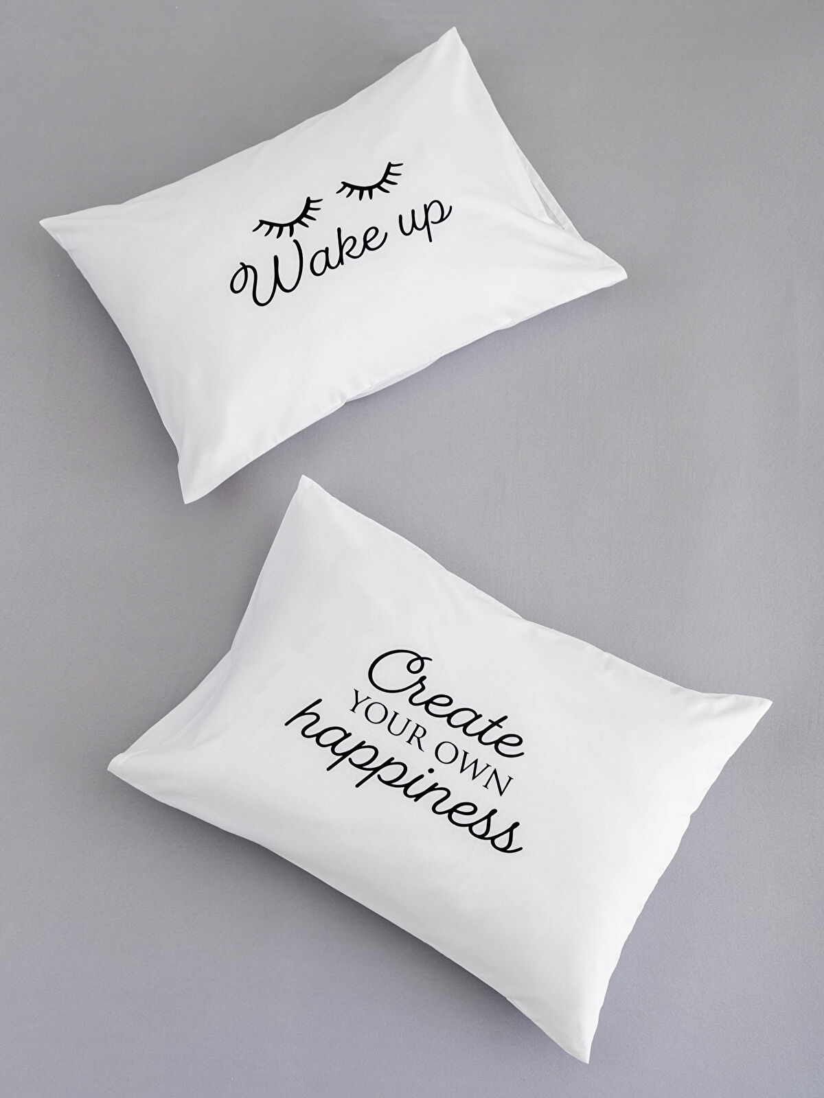 Slogan Baskılı Dokuma Yastık Kılıfı 2'li 50x70 Cm Slogan Baskılı Dokuma Yastık Kılıfı 2'li 50x70 Cm