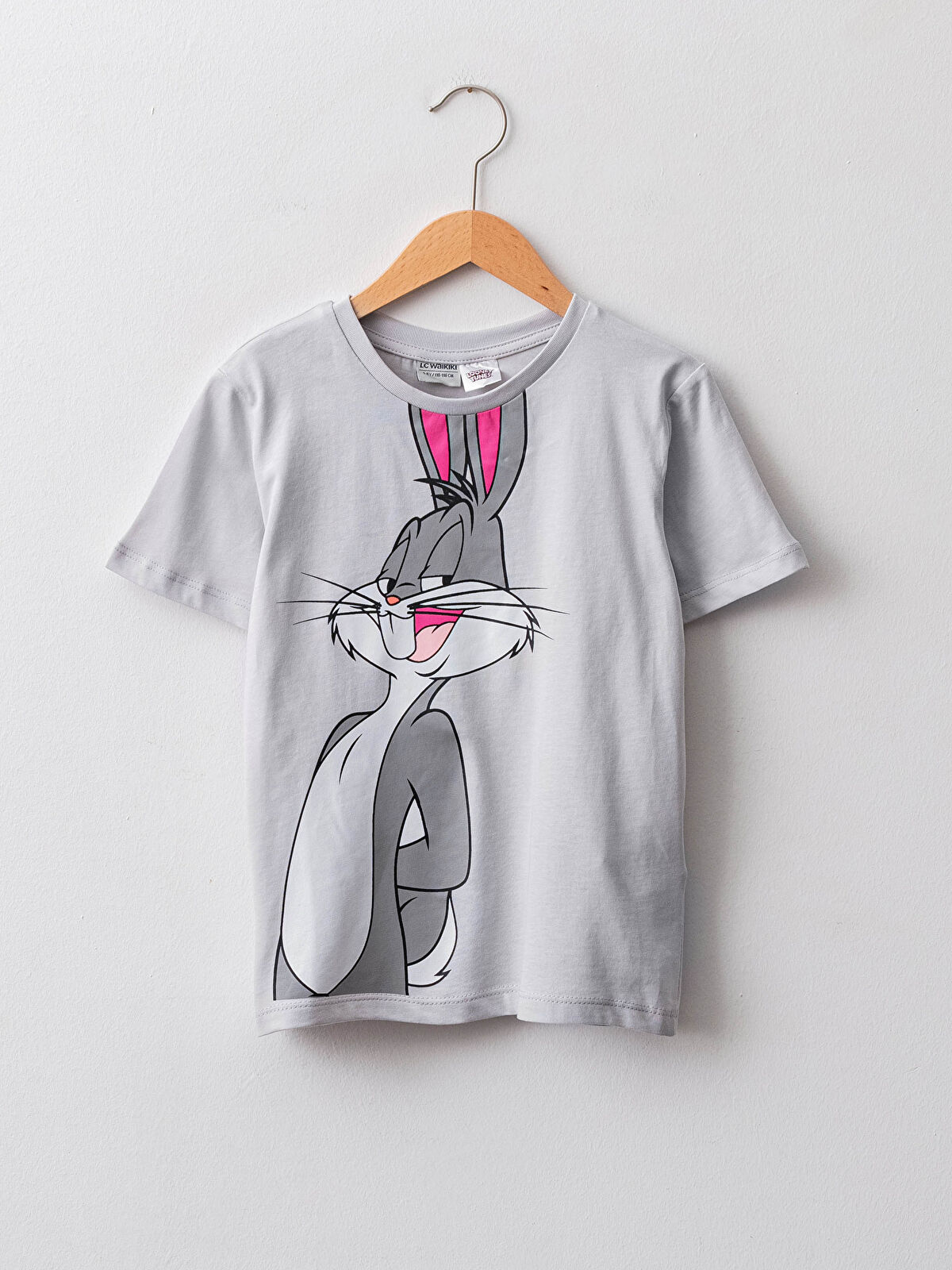 Bisiklet Yaka Space Jam Baskılı Kısa Kollu Erkek Çocuk Tişört