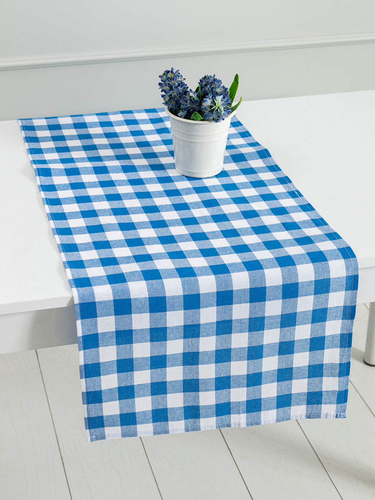 Ekose Desenli Runner 45x150 Cm