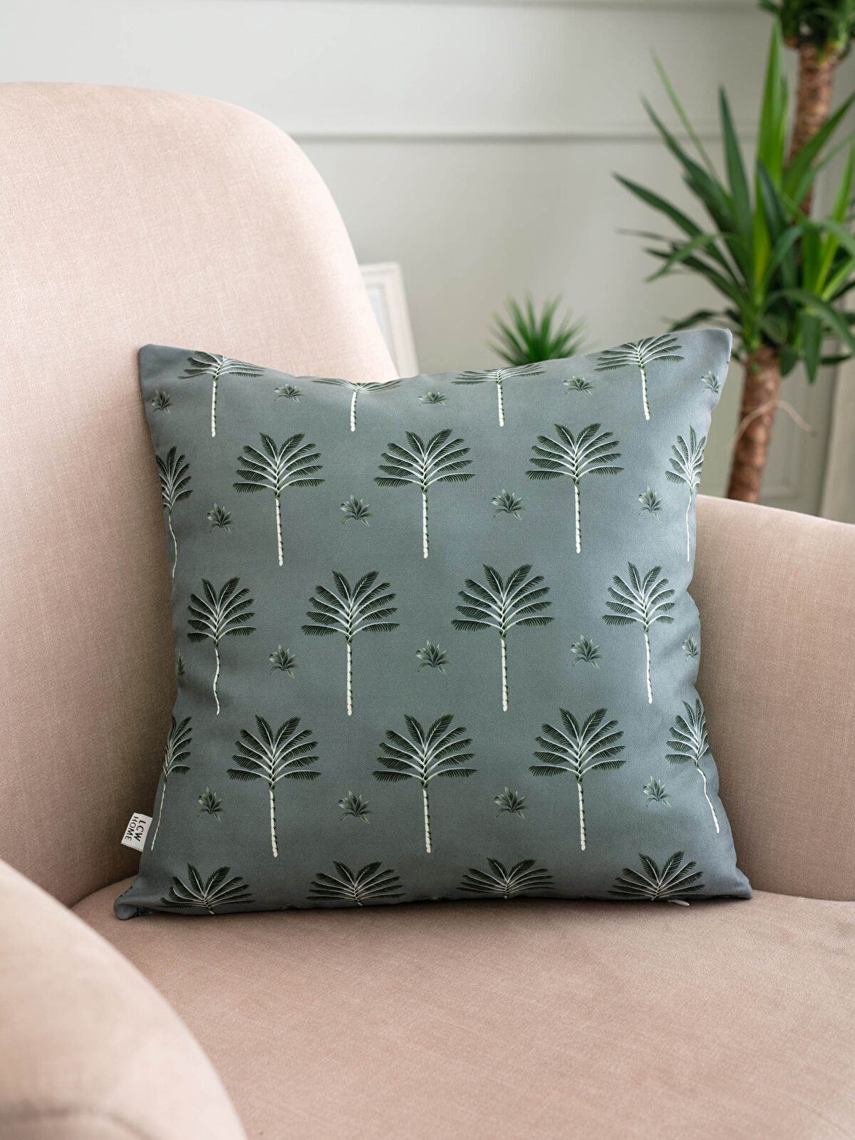 Baskılı Kırlent Kılıfı 45x45 Cm