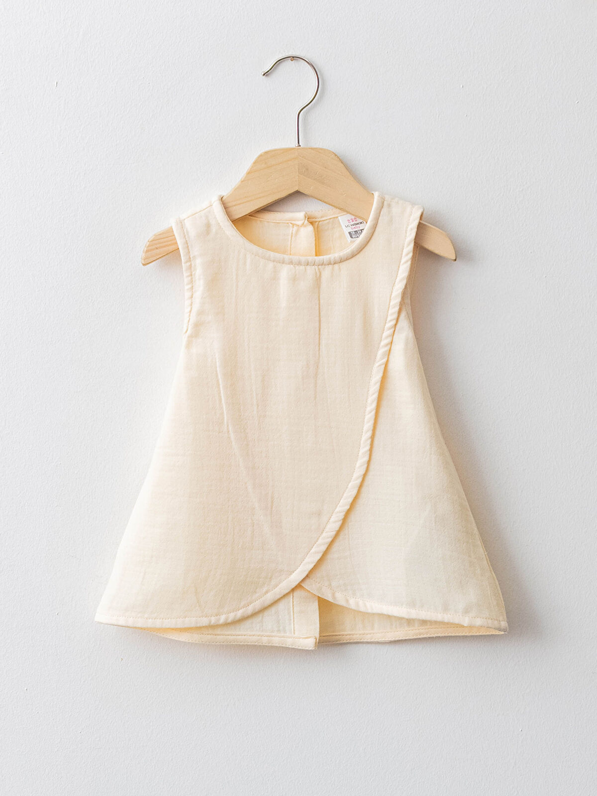 Bisiklet Yaka Pamuklu Basic Kız Bebek Bluz