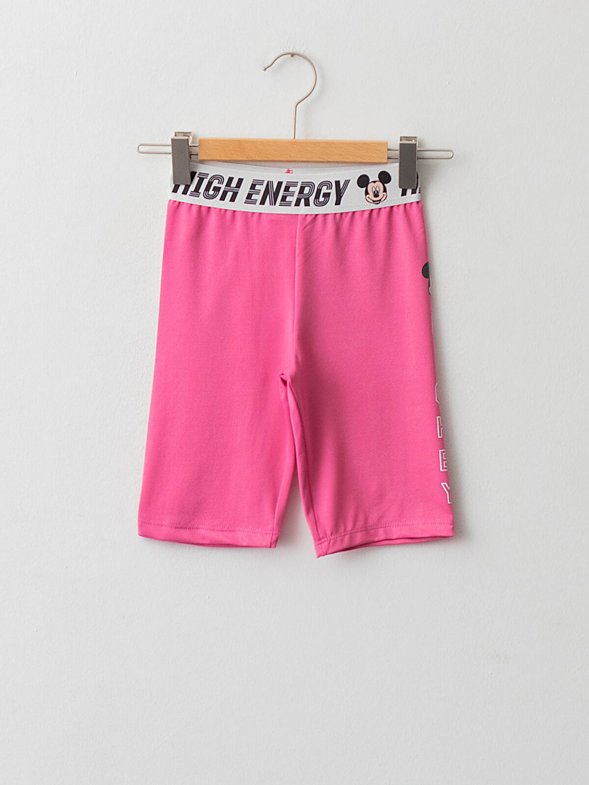 Beli Lastikli Mickey Mouse Baskılı Kız Çocuk Tayt