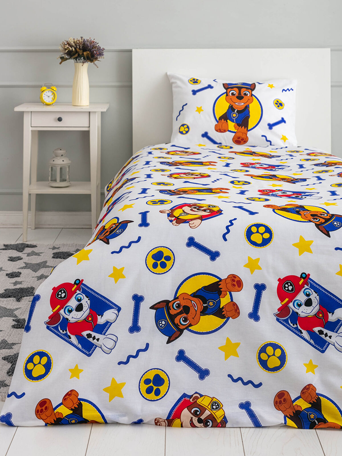Paw Patrol Lisanslı Dokuma Erkek Çocuk Nevresim Takımı Paw Patrol Lisanslı Dokuma Erkek Çocuk Nevresim Takımı