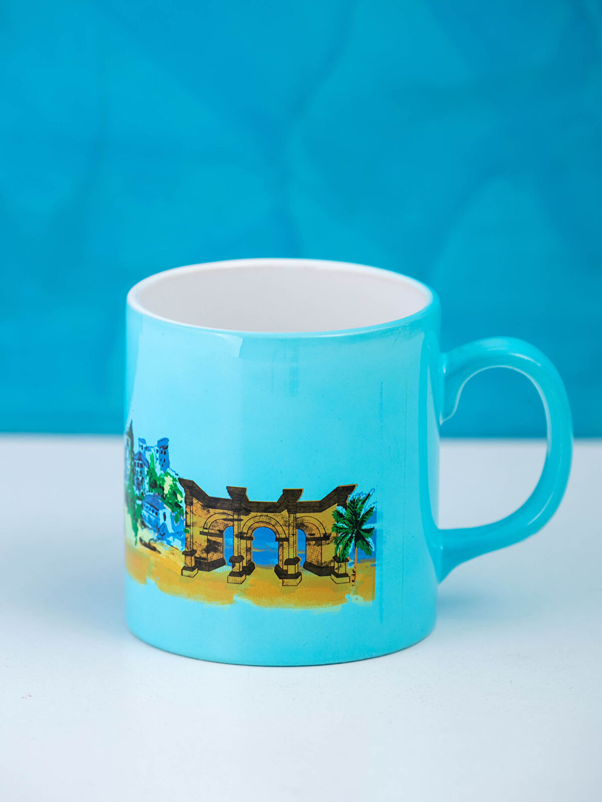 Baskılı Seramik Kupa Bardak 320 Ml