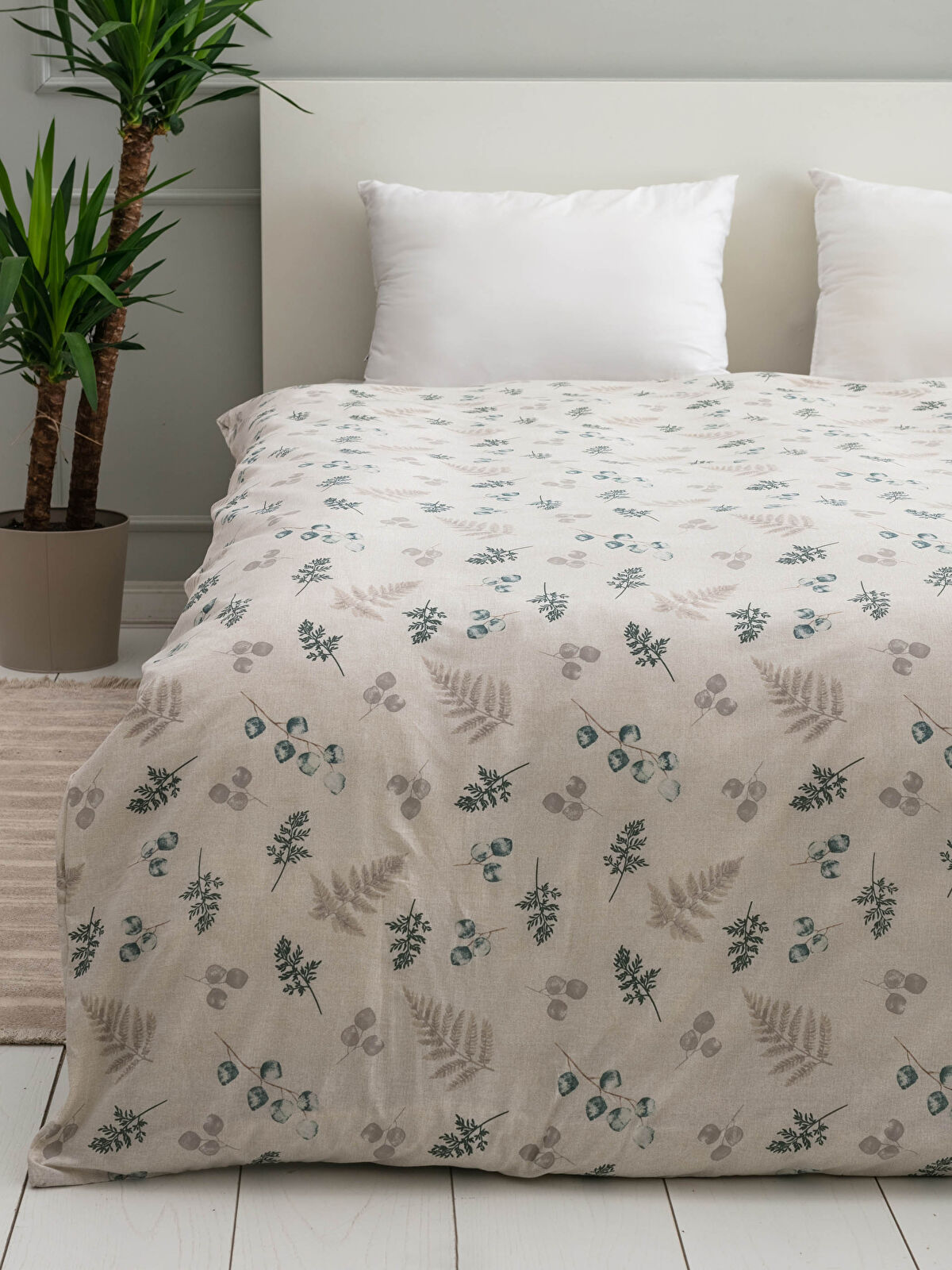 Çift Kişilik Desenli Dokuma Nevresim 200x220 Cm