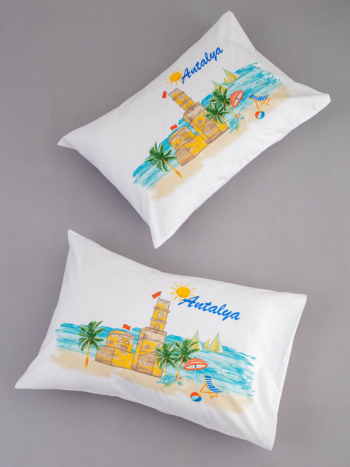 Baskılı Dokuma Yastık Kılıfı 2'li