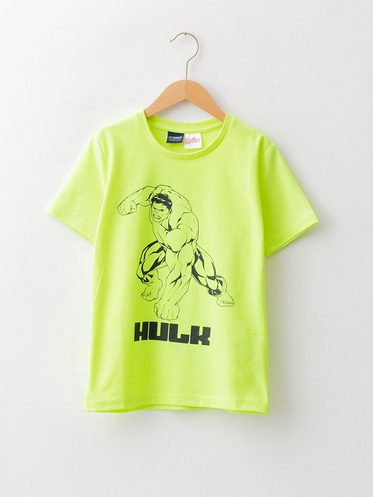 Bisiklet Yaka Hulk Baskılı Kısa Kollu Erkek Çocuk Tişört Bisiklet Yaka Hulk Baskılı Kısa Kollu Erkek Çocuk Tişört