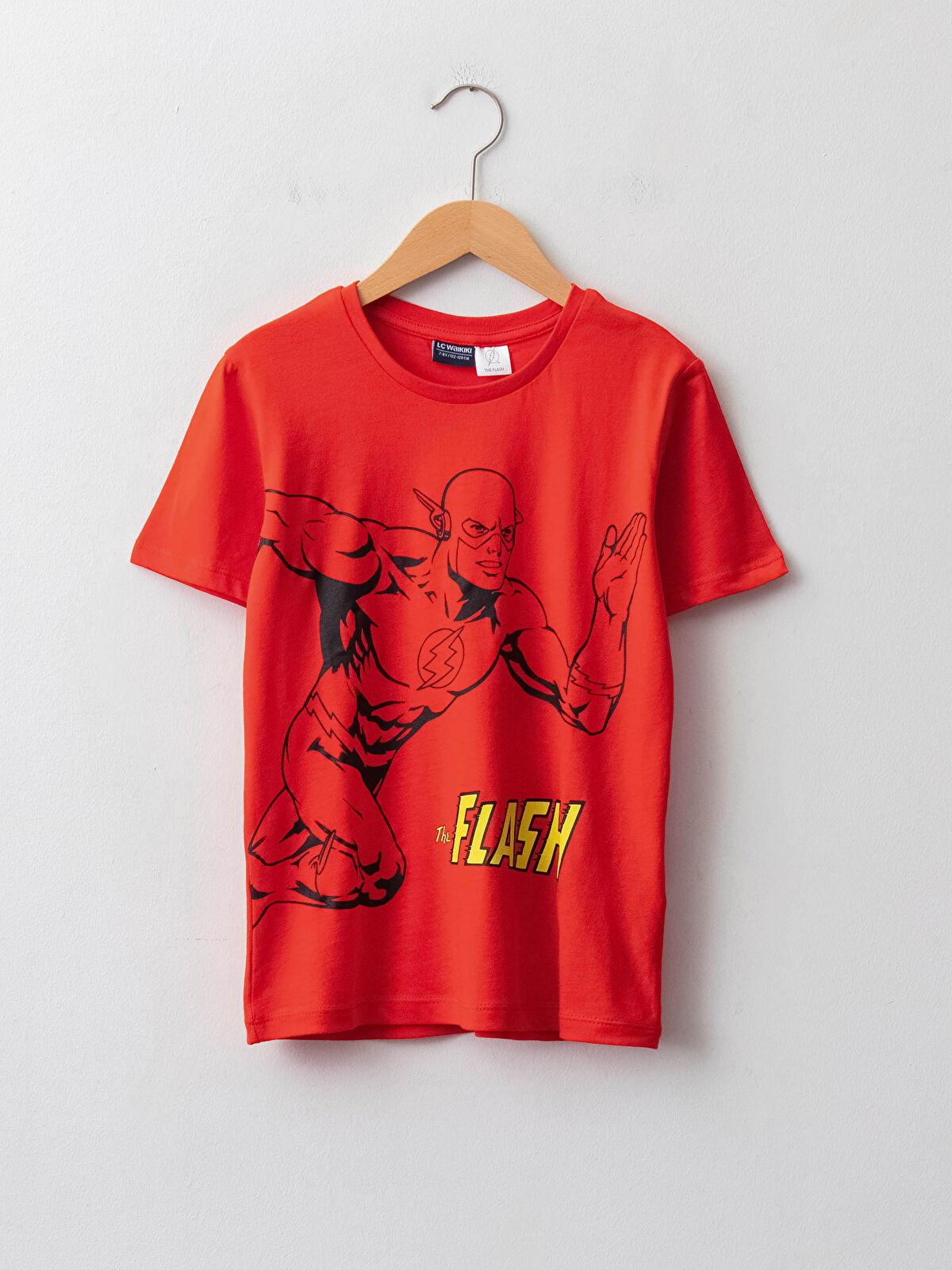 Bisiklet Yaka The Flash Baskılı Kısa Kollu Pamuklu Erkek Çocuk Tişört Bisiklet Yaka The Flash Baskılı Kısa Kollu Pamuklu Erkek Çocuk Tişört