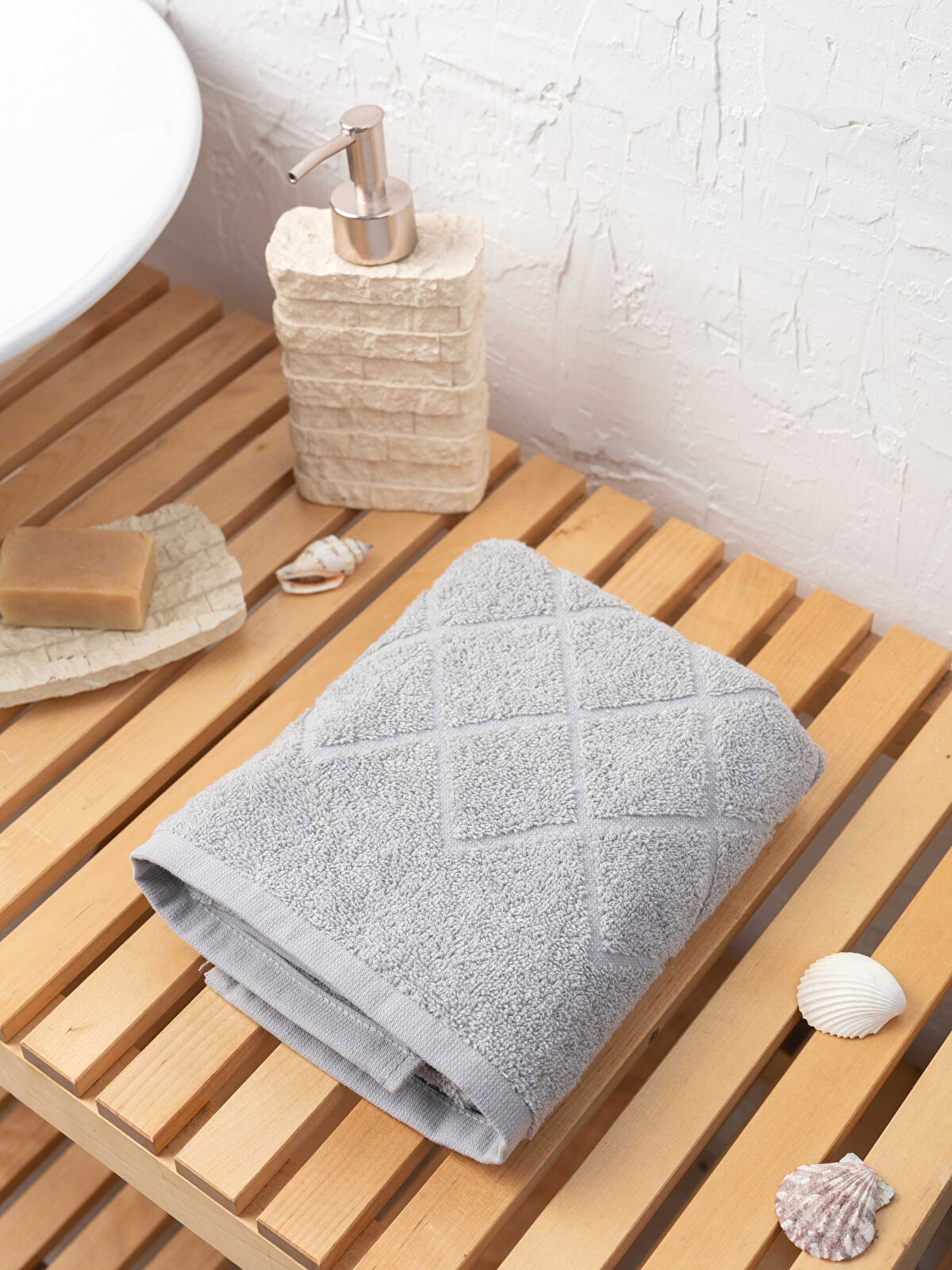 Jakarlı Bukle Yüz Havlusu 50x80 Cm Jakarlı Bukle Yüz Havlusu 50x80 Cm