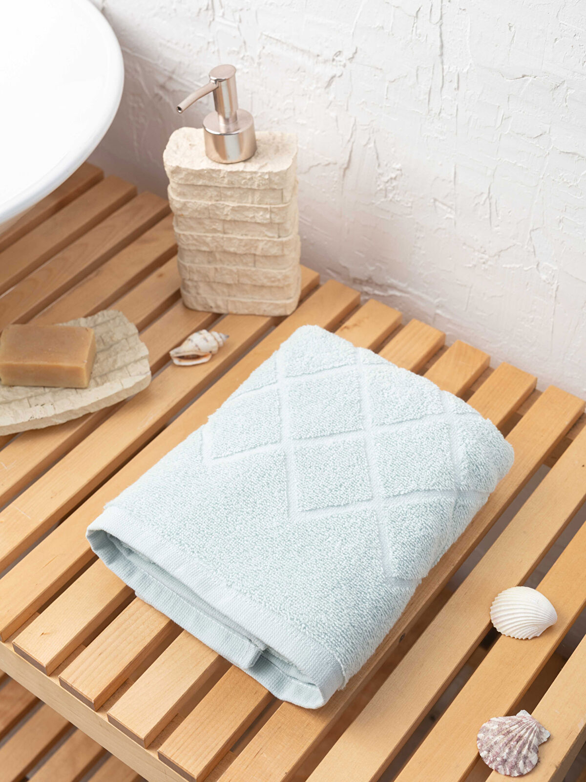 Jakarlı Bukle Yüz Havlusu 50x80 Cm Jakarlı Bukle Yüz Havlusu 50x80 Cm