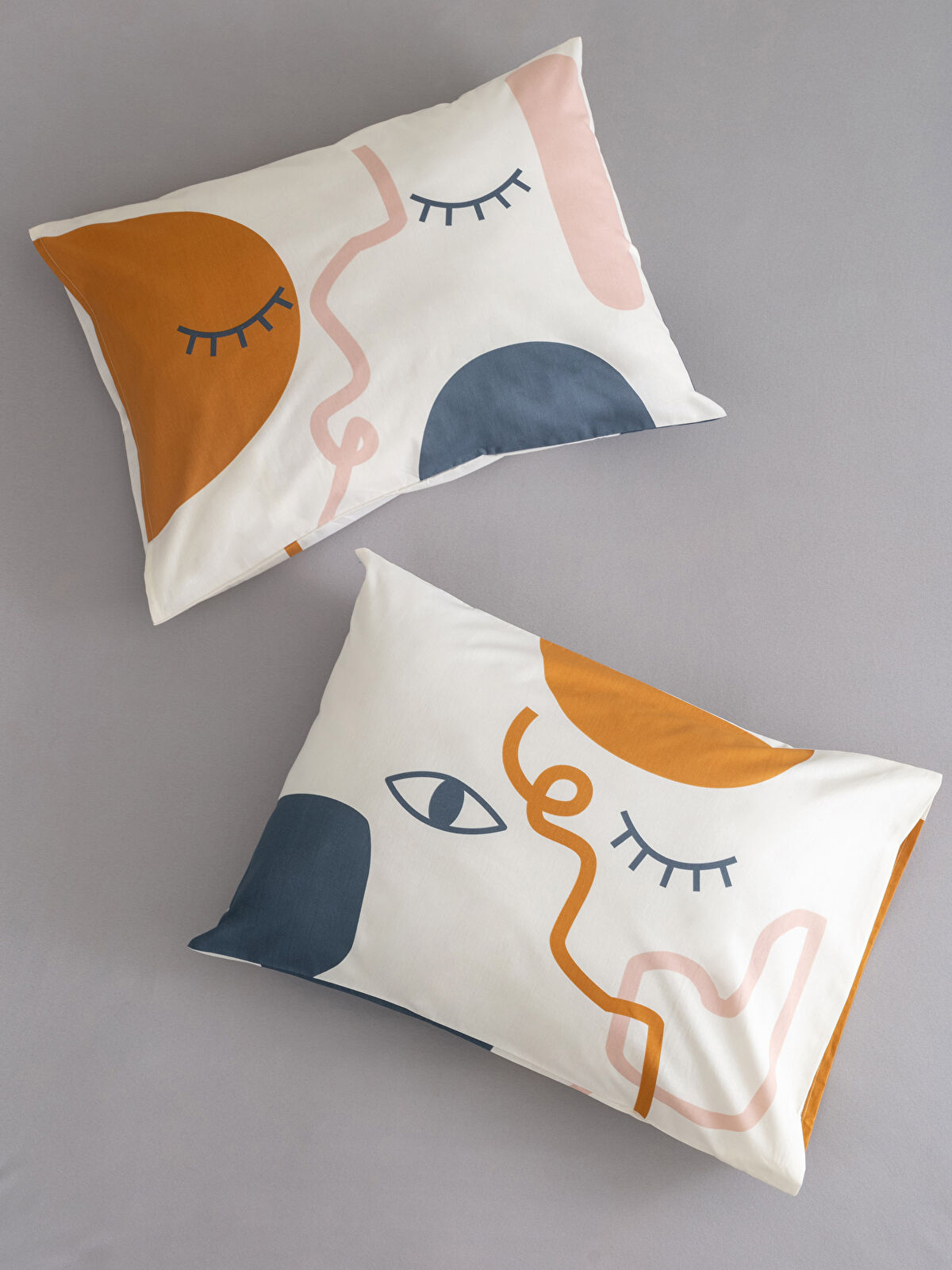 Baskılı Dokuma Yastık Kılıfı 2'li 50x70 Cm