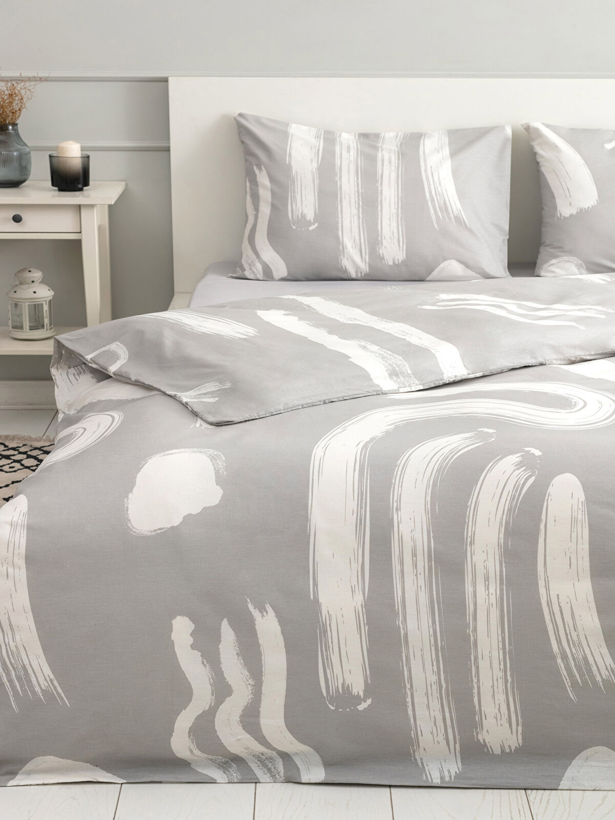 Çift Kişilik Desenli Dokuma Nevresim Takımı