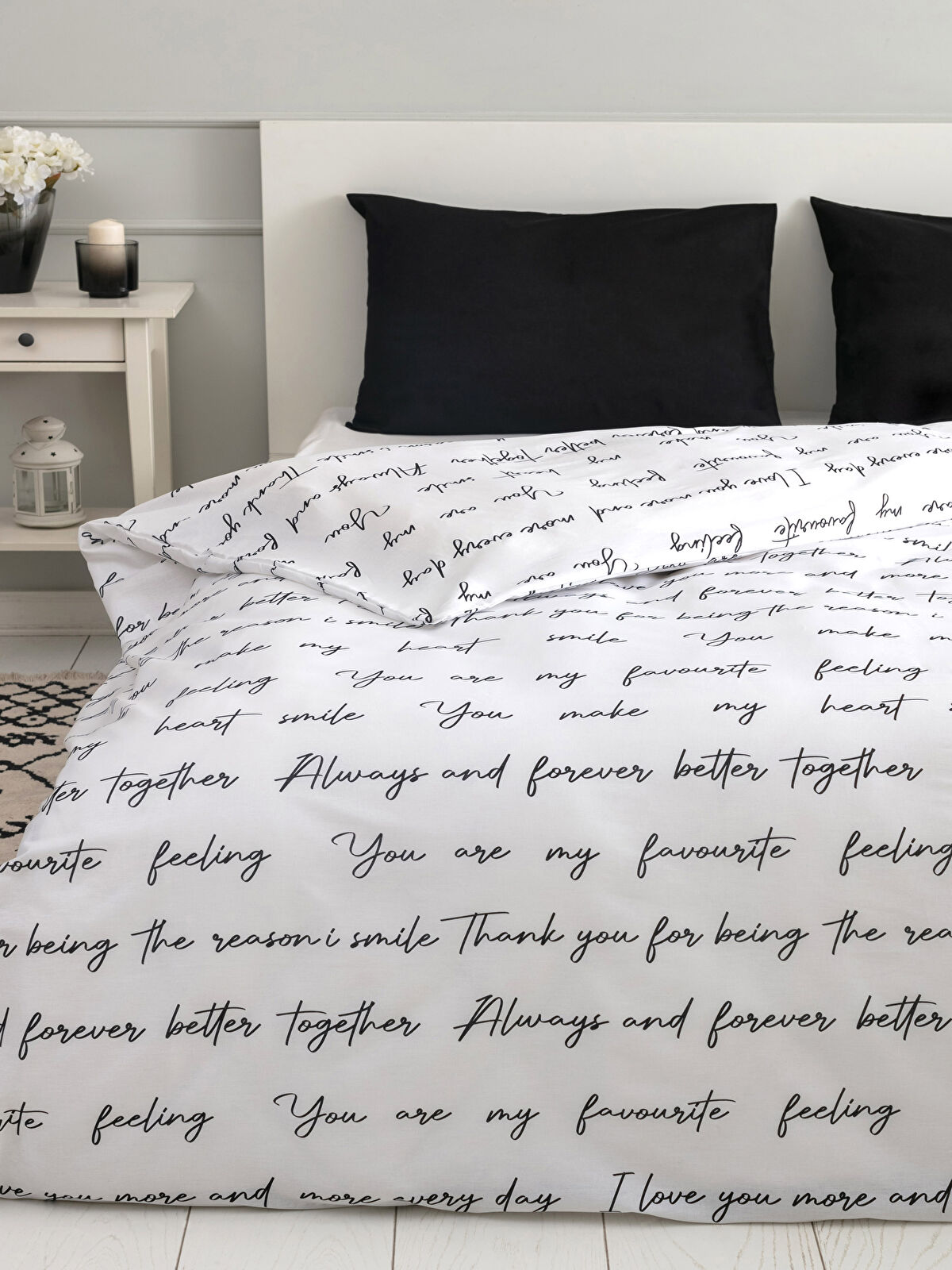 Çift Kişilik Sevgililer Günü Temalı Desenli Dokuma Nevresim 200x220 Cm Çift Kişilik Sevgililer Günü Temalı Desenli Dokuma Nevresim 200x220 Cm