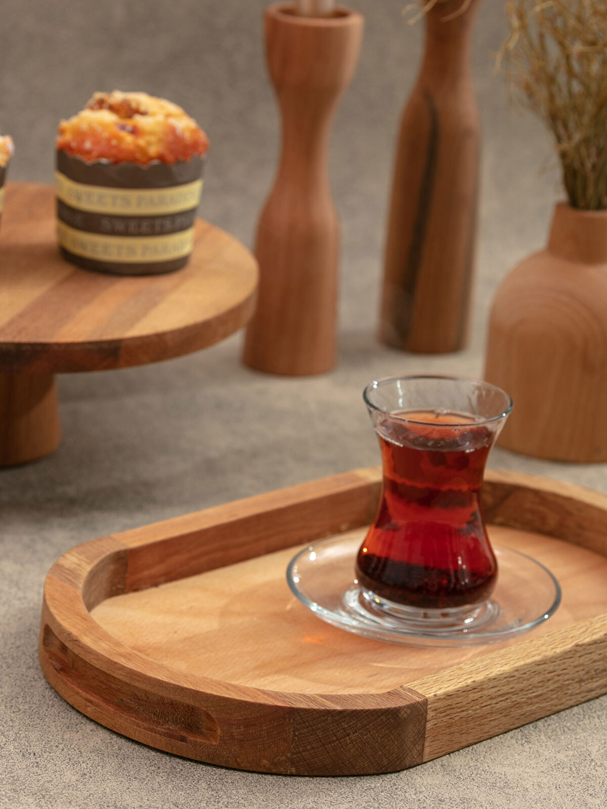 Modern Ahşap Tepsi 19x30x3 Cm Modern Ahşap Tepsi 19x30x3 Cm