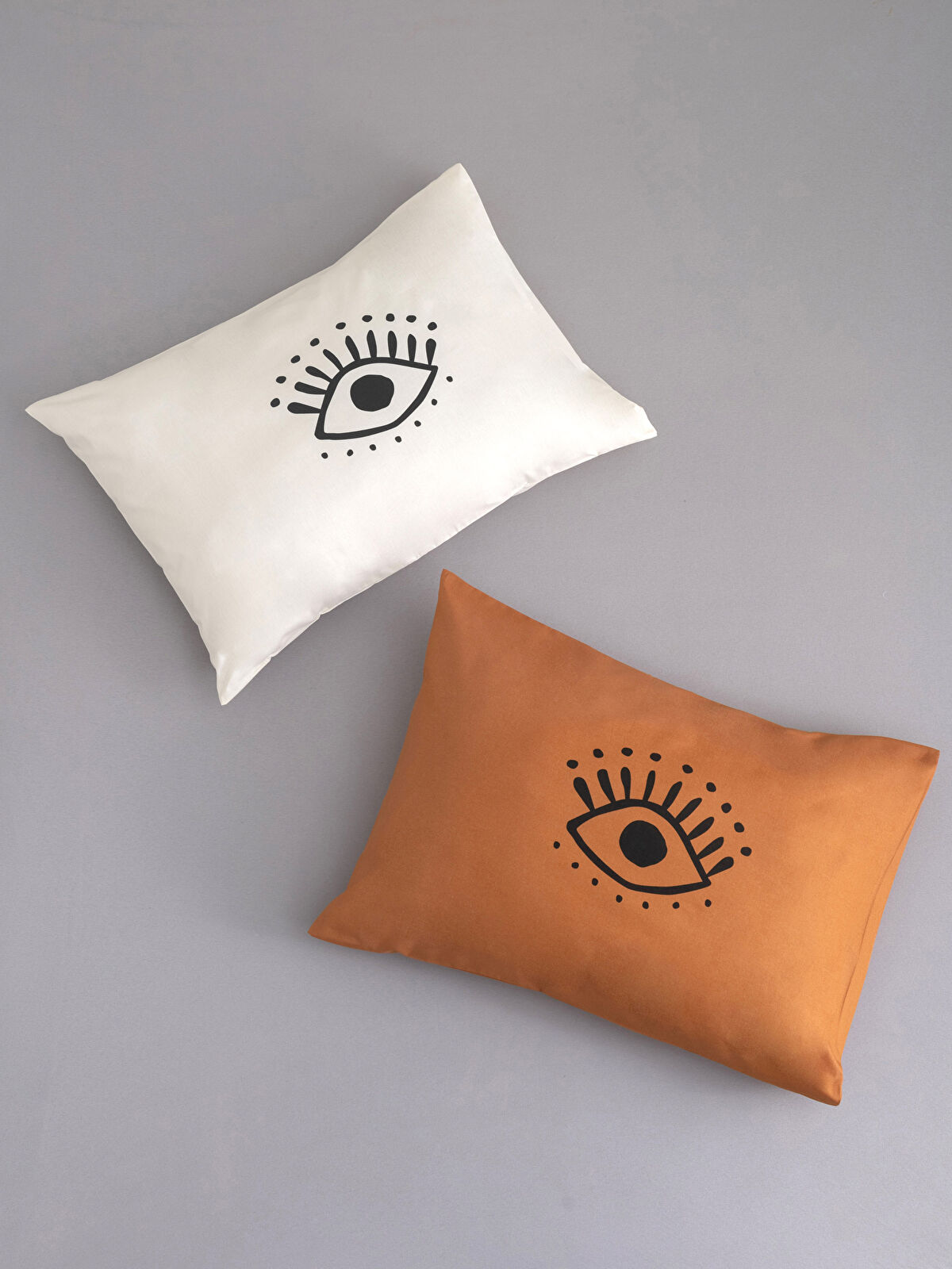 Pamuklu Baskılı Yastık Kılıfı 2'Li 50x70 Cm