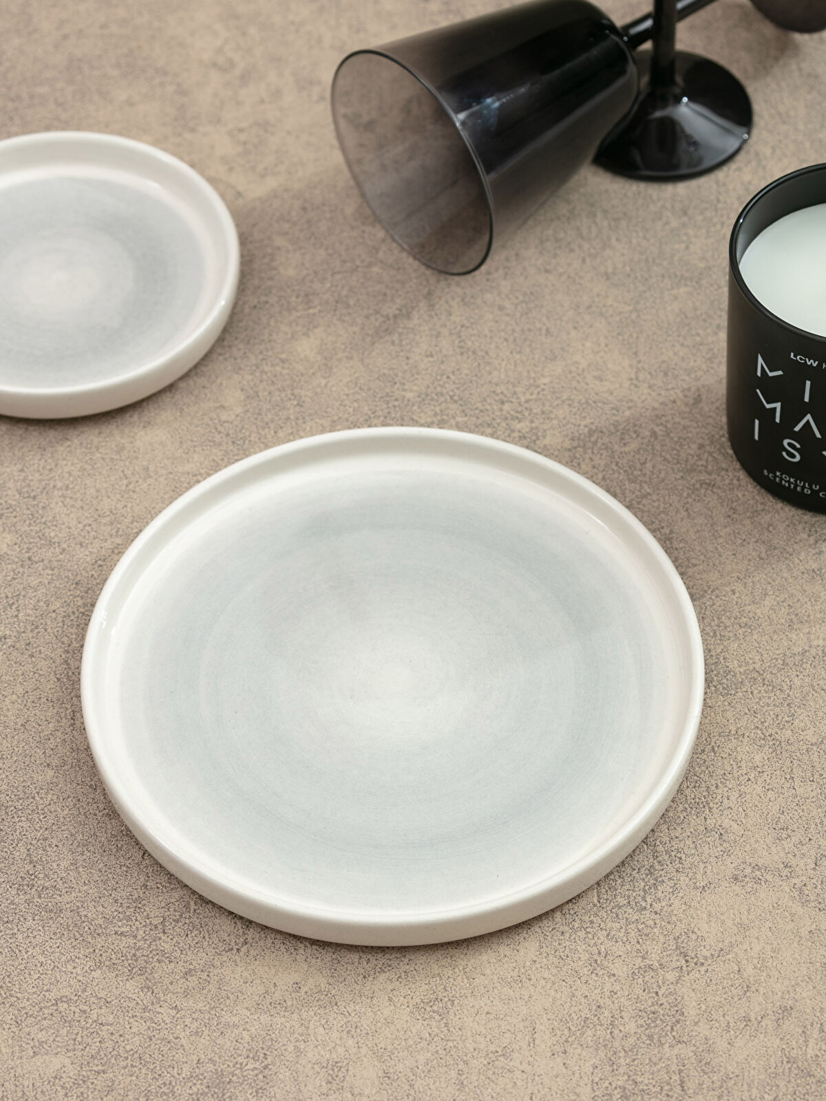 Seramik Düz Tabak 21 Cm