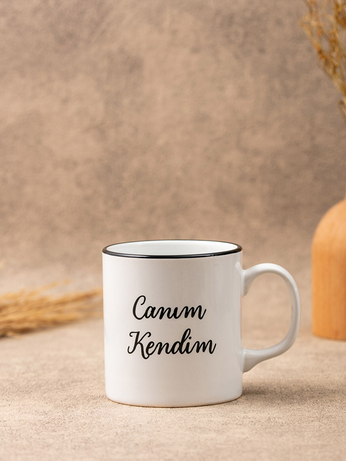 Yazı Baskılı Seramik Kupa 320 Ml