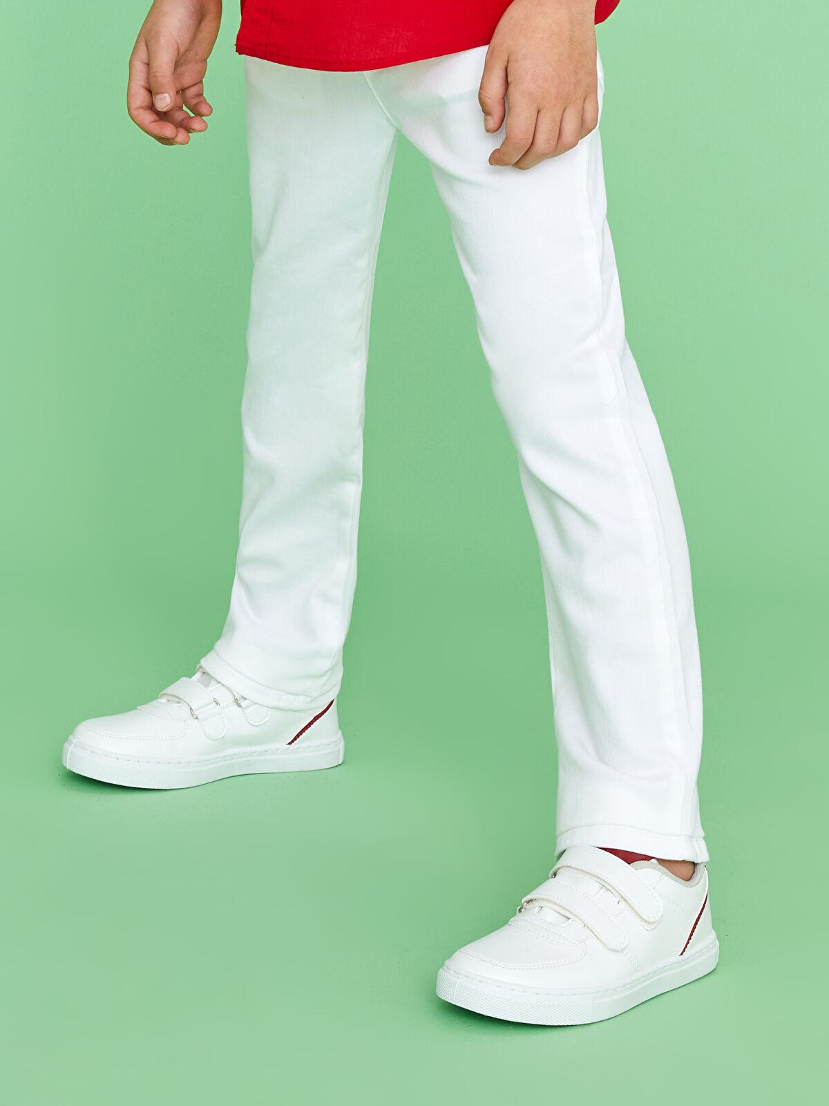 Deri Görünümlü Cırt Cırtlı Erkek Çocuk Spor Ayakkabı