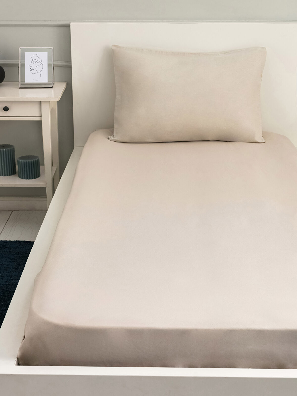 Tek Kişilik Pamuklu Lastikli Çarşaf Ve Yastık Kılıfı