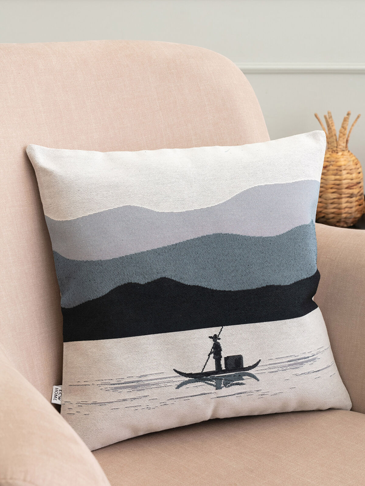 Baskılı Kırlent Kılıfı 45x45 Cm