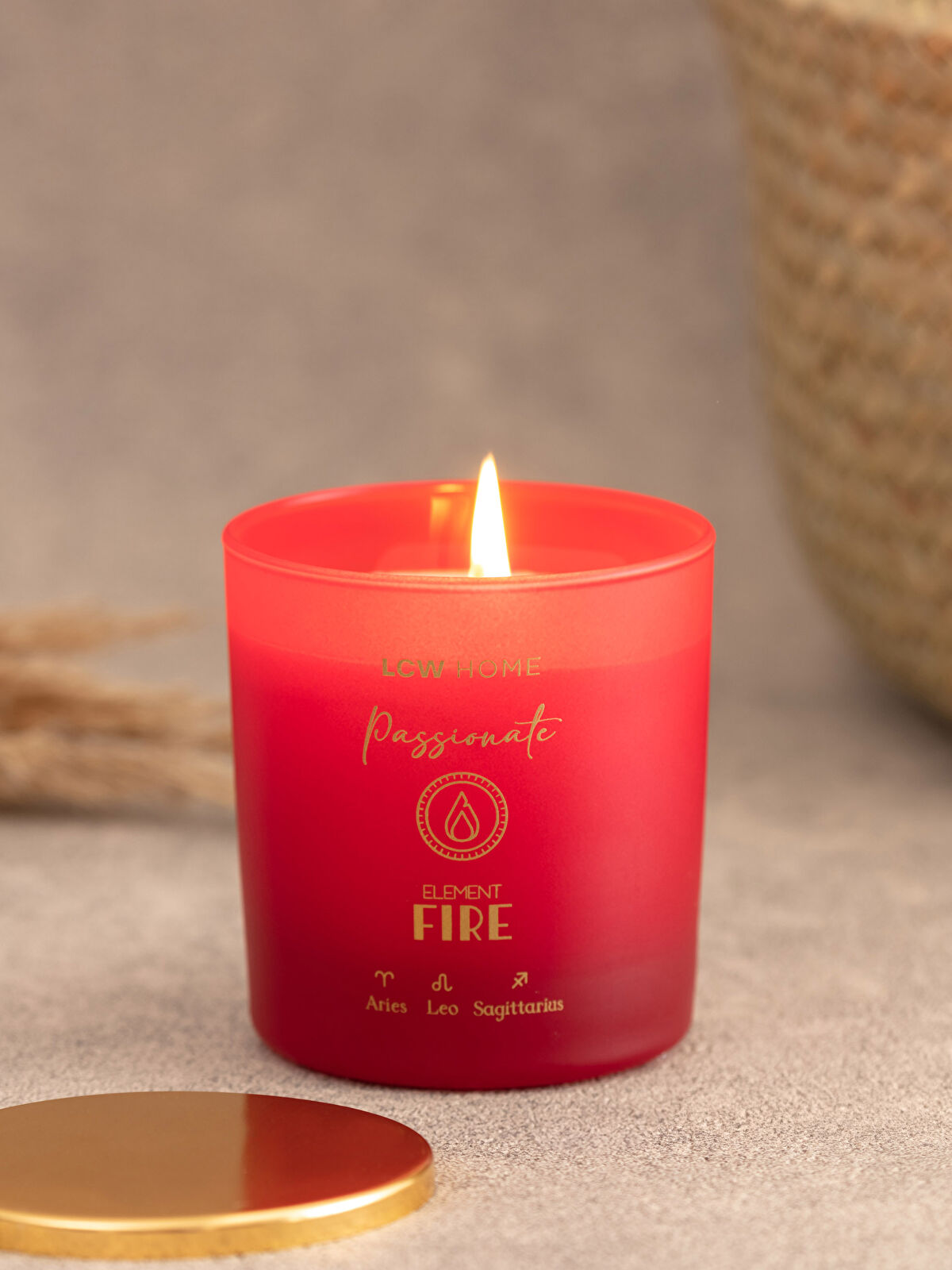 Yazı Baskılı Cam Dekoratif Kokulu Mum 210 Gr