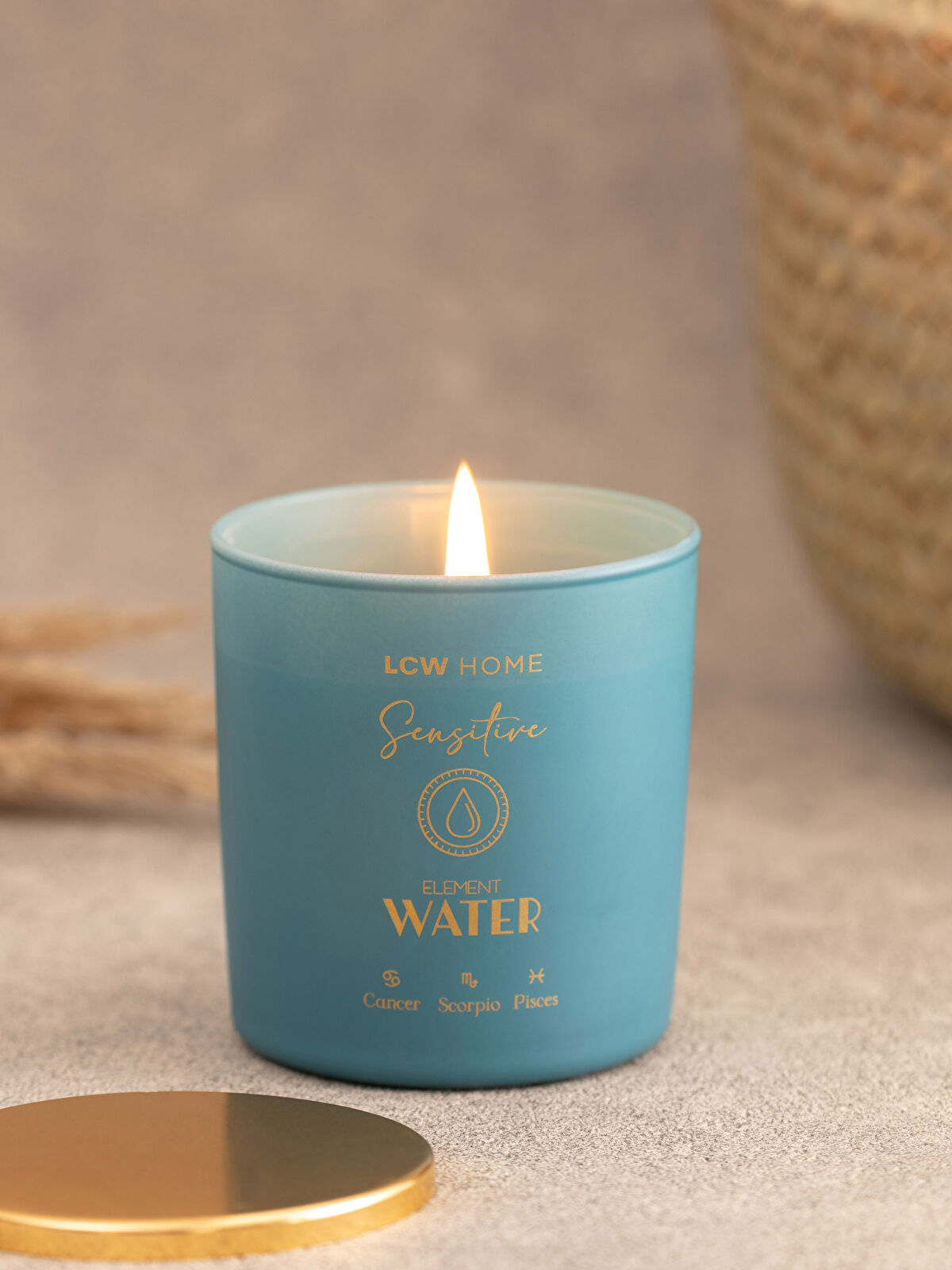 Yazı Baskılı Cam Dekoratif Kokulu Mum 210 Gr