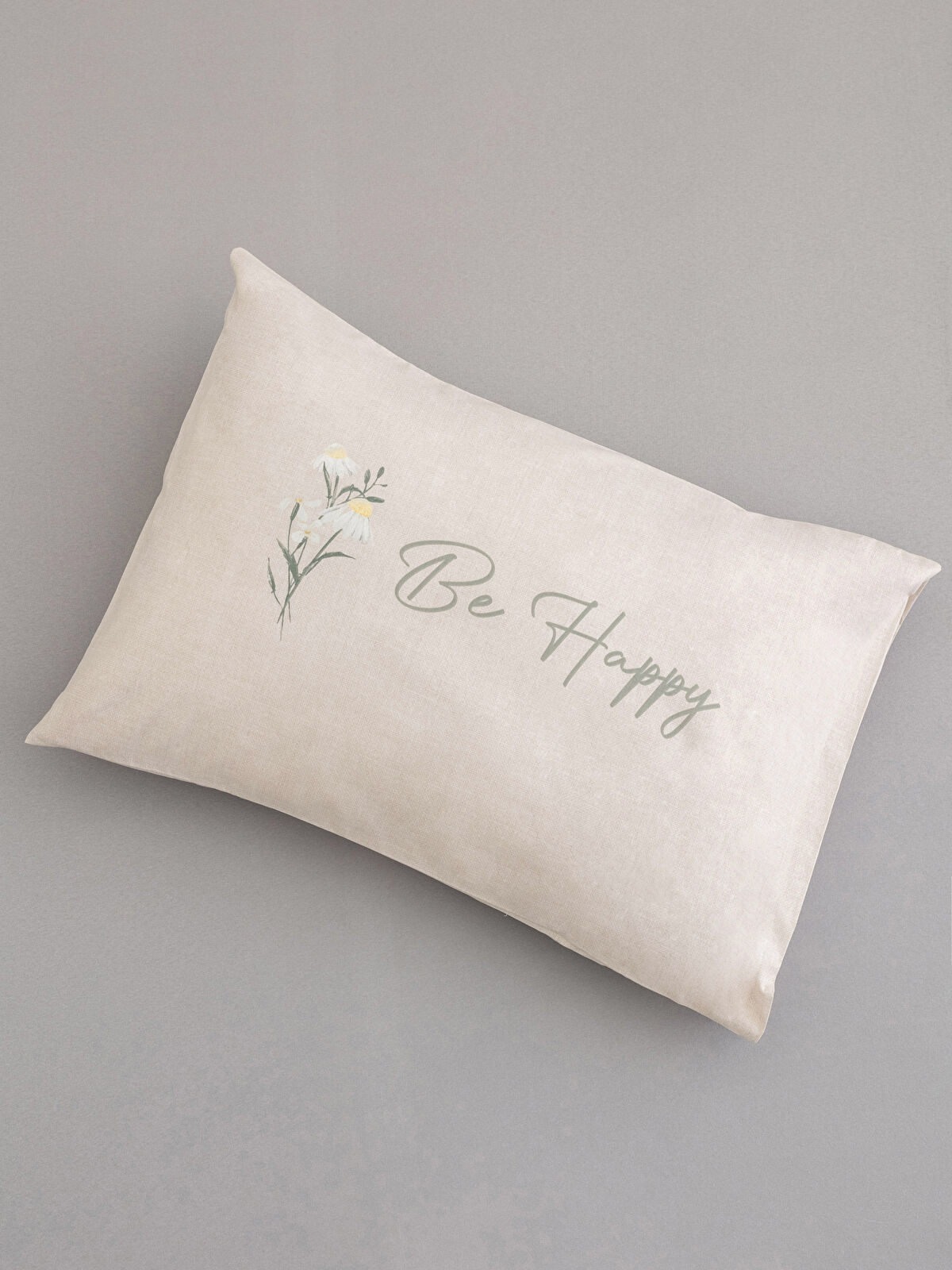 Pamuklu Yazı Baskılı Yastık kılıfı 50x70 Cm