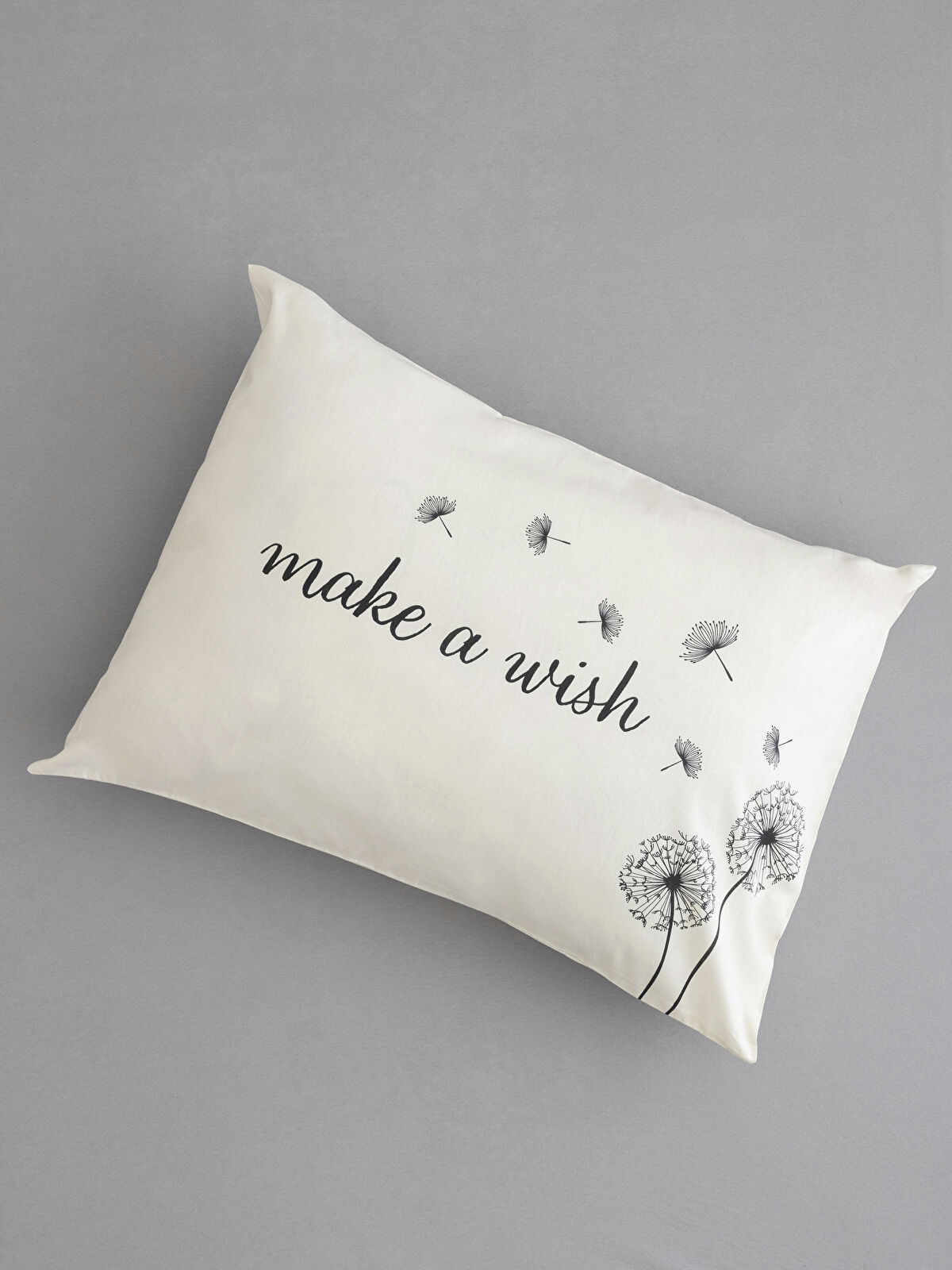 Pamuklu Yazı Baskılı Yastık kılıfı 50x70 Cm