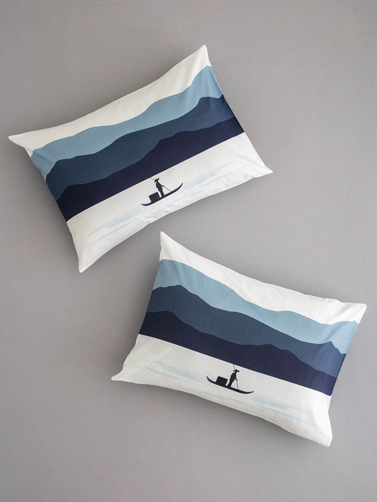 Pamuklu Baskılı Yastık Kılıfı 2'Li 50x70 Cm