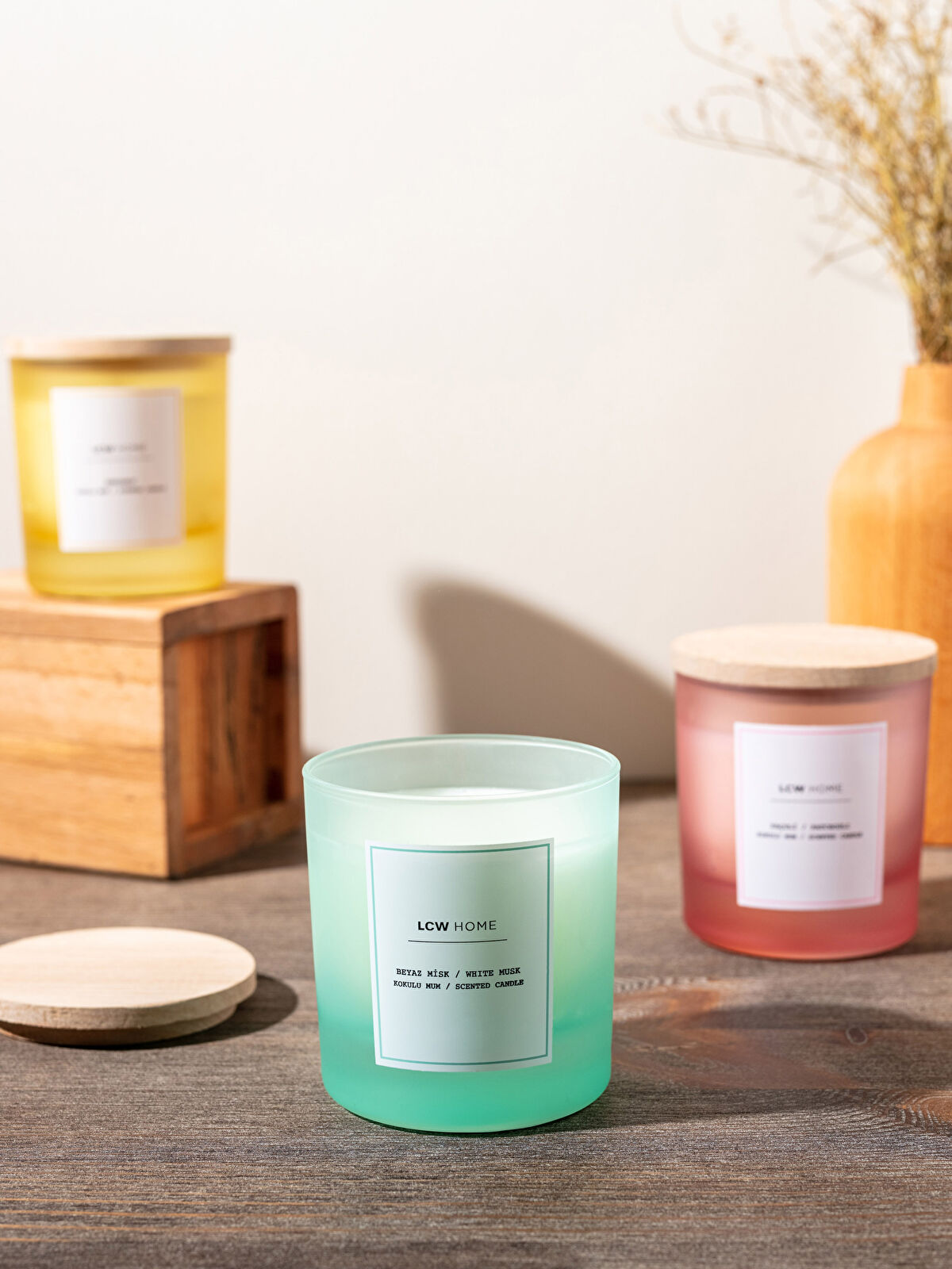 Beyaz Misk Kokulu Bardak Mum 210 G Beyaz Misk Kokulu Bardak Mum 210 G