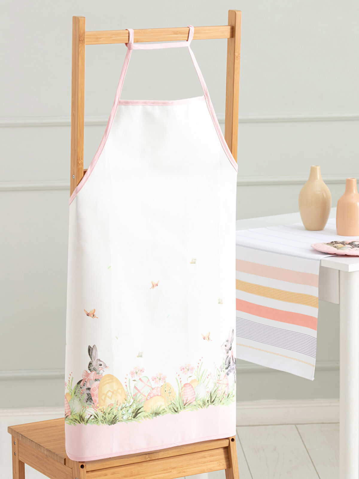 Baskılı Gabardin Mutfak Önlüğü