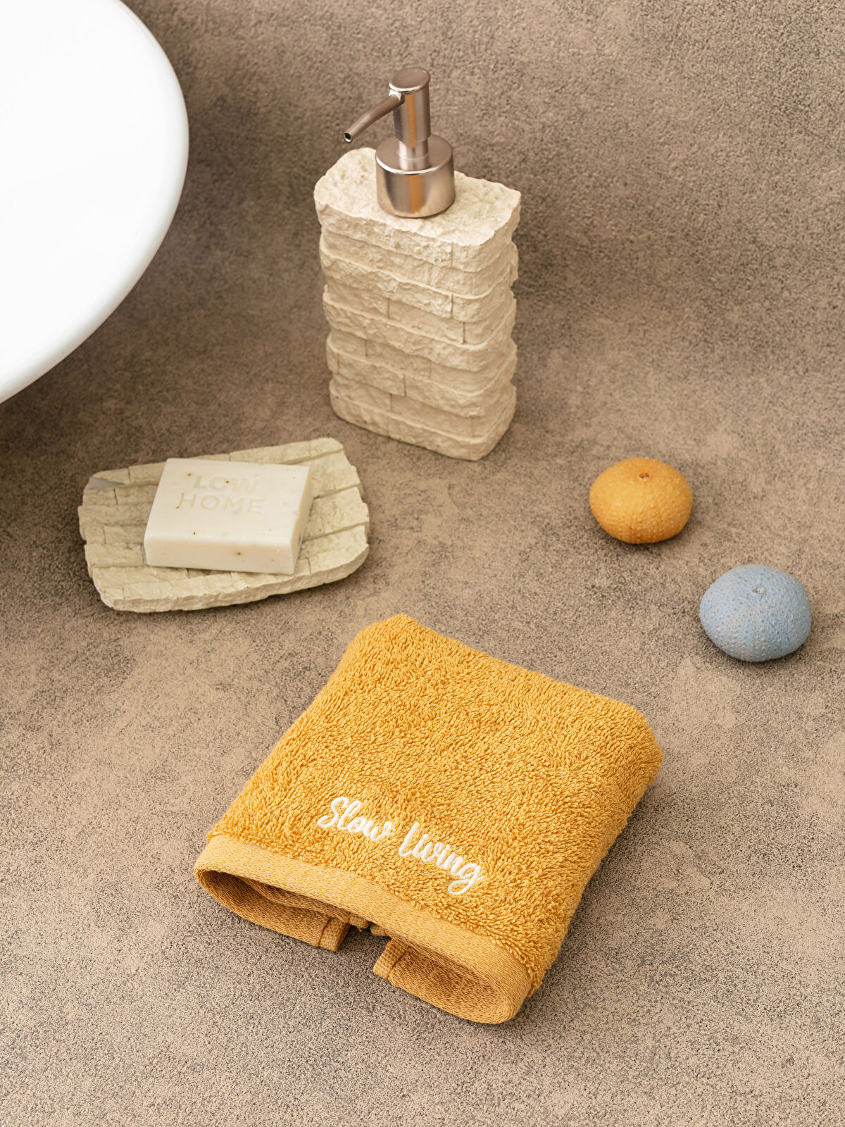 Yazı Nakışlı El Havlusu 30x50 Cm