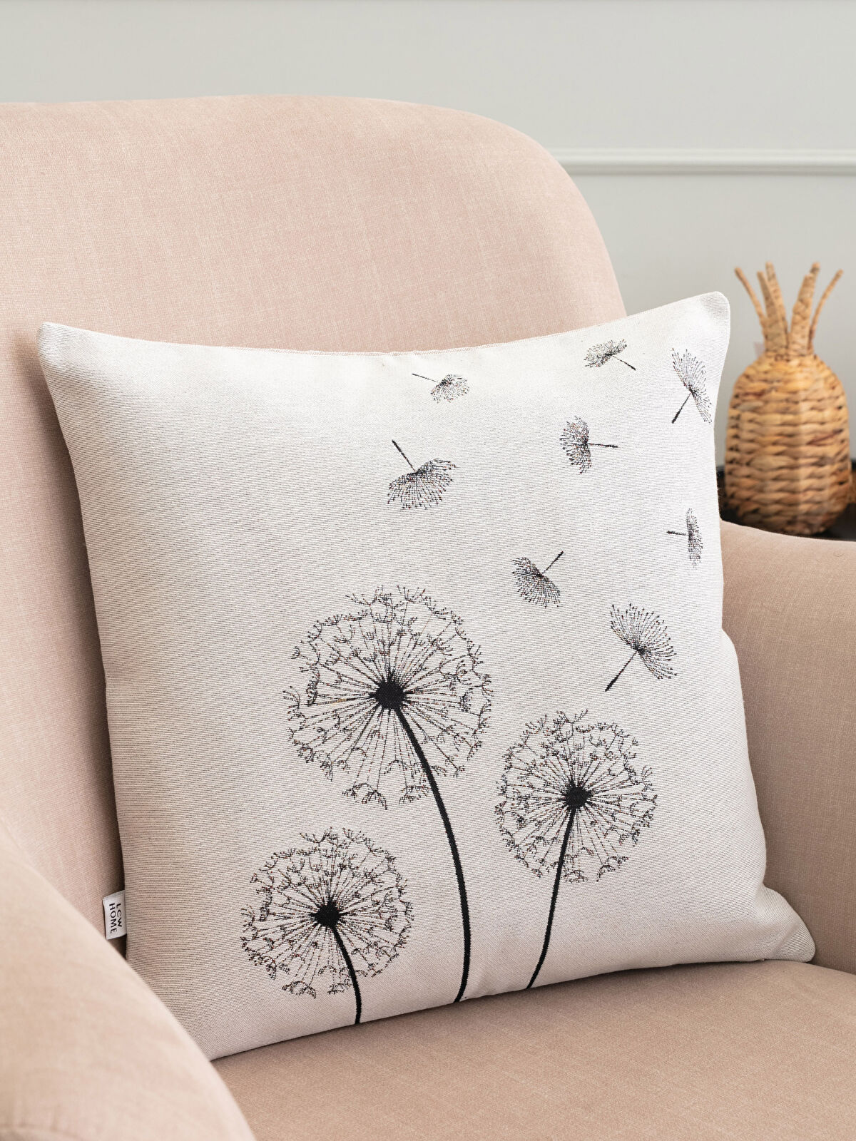 Baskılı Kırlent Kılıfı 45x45 Cm