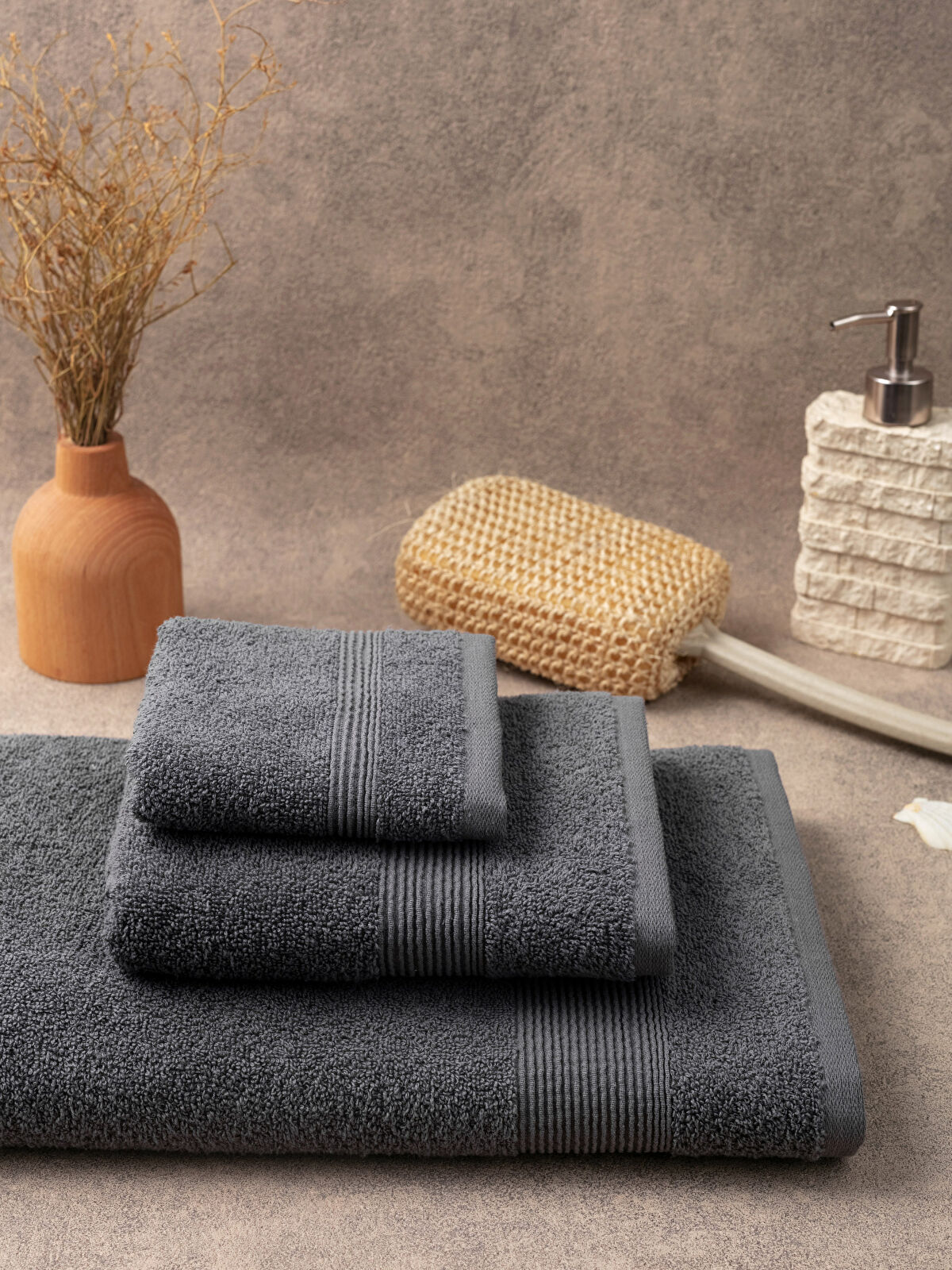 Düz Havlu Seti 3'lü