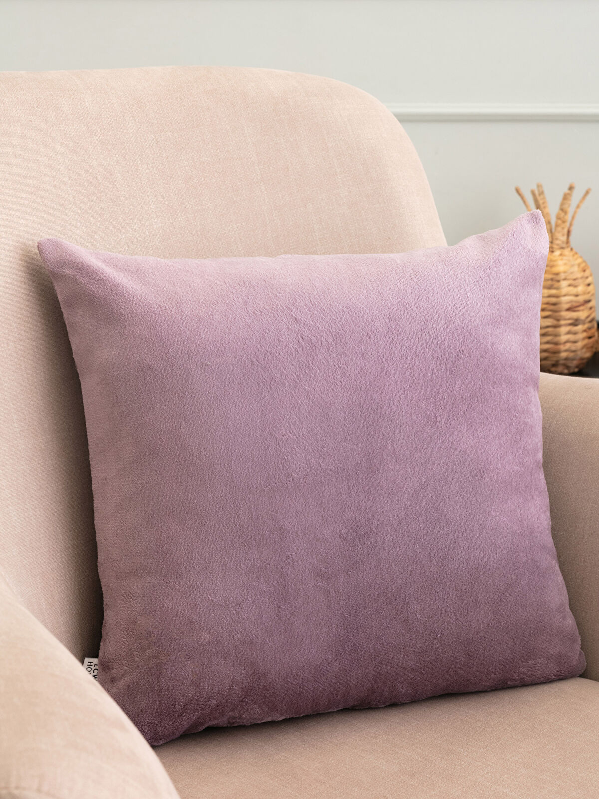 Düz Wellsoft Dolgulu Kırlent 45x45 Cm