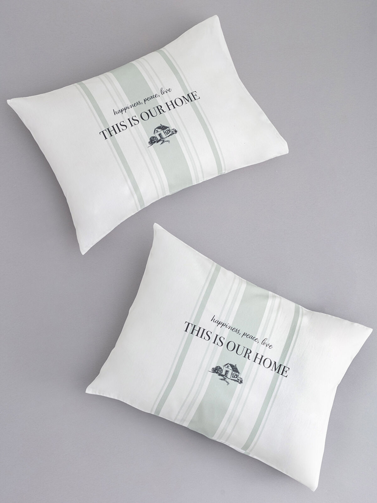 Baskılı Dokuma Yastık Kılıfı 2'li  50x70 Cm