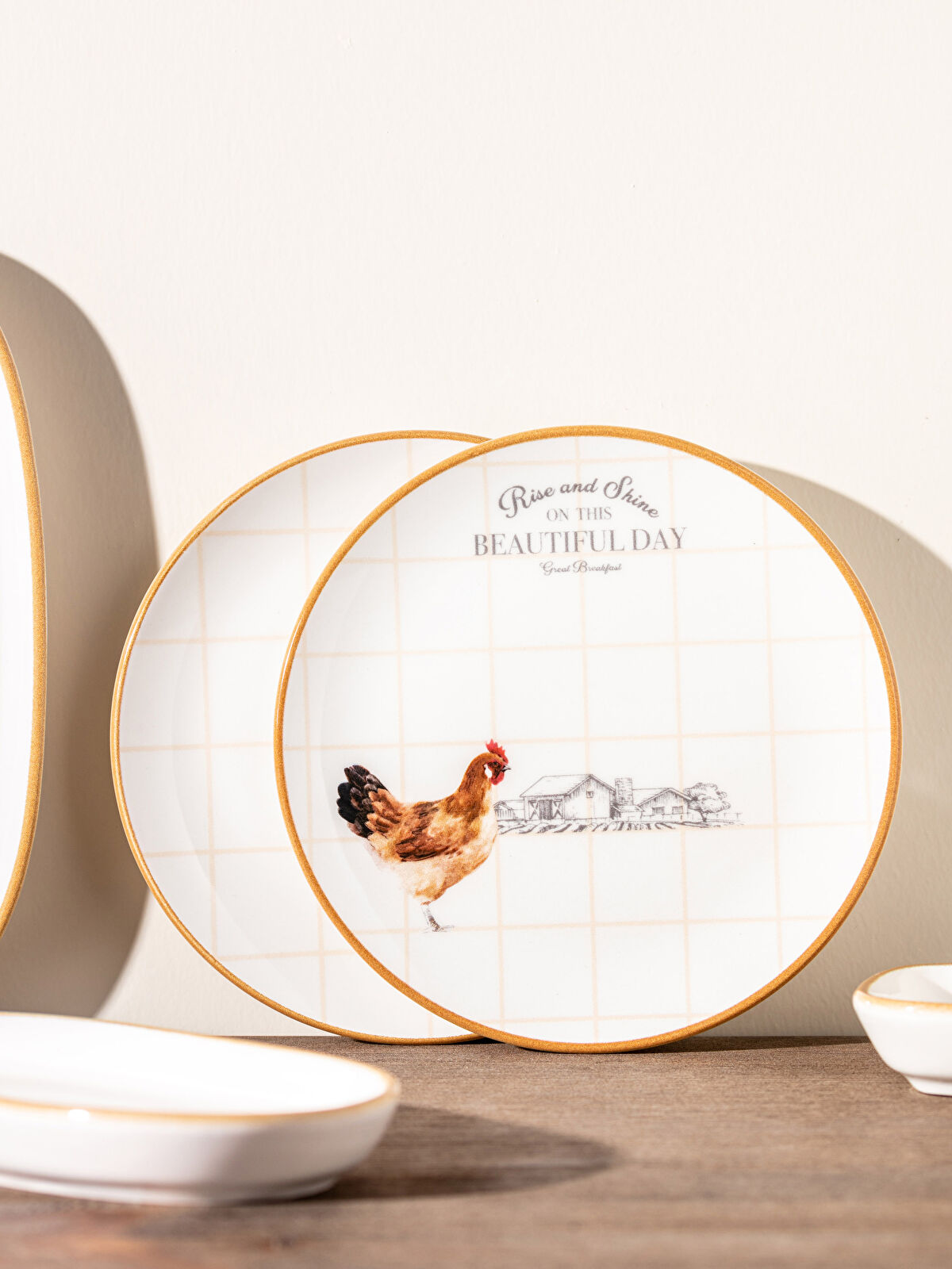 Baskılı Seramik Tabak 19 Cm