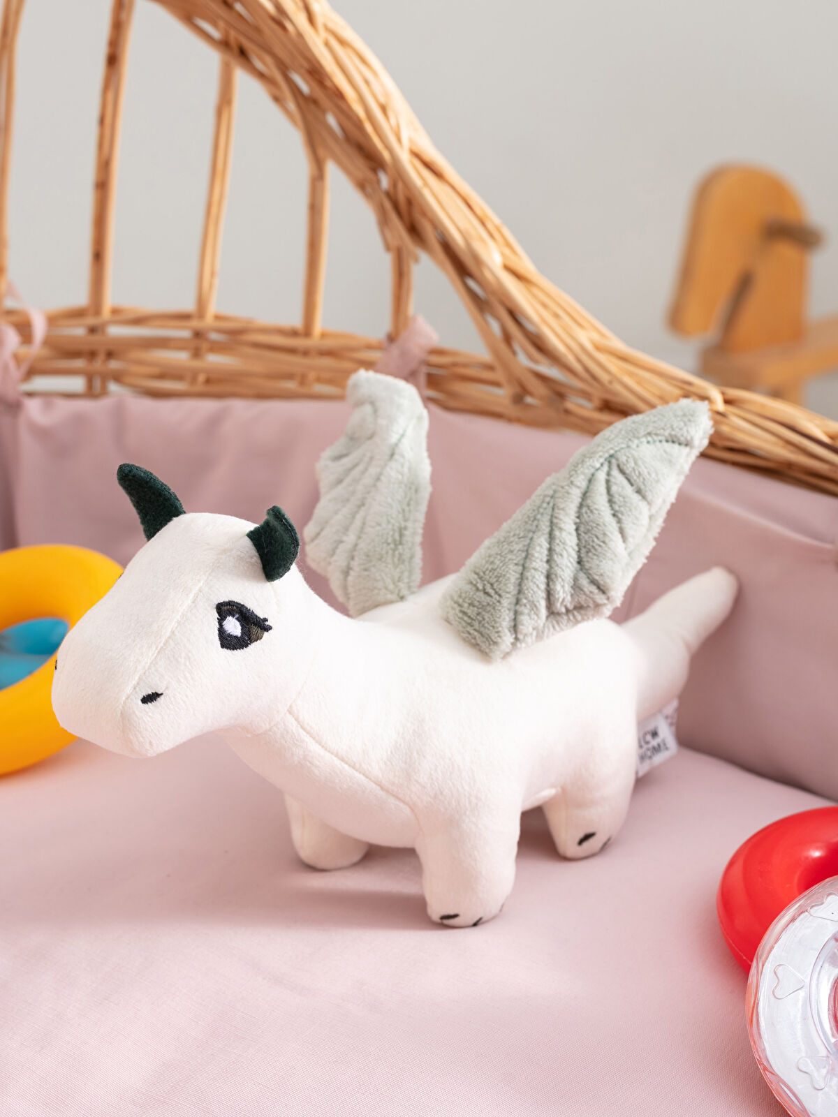 Pelüş Dolgulu Ejderha Bebek Kırlent 29x16 Cm