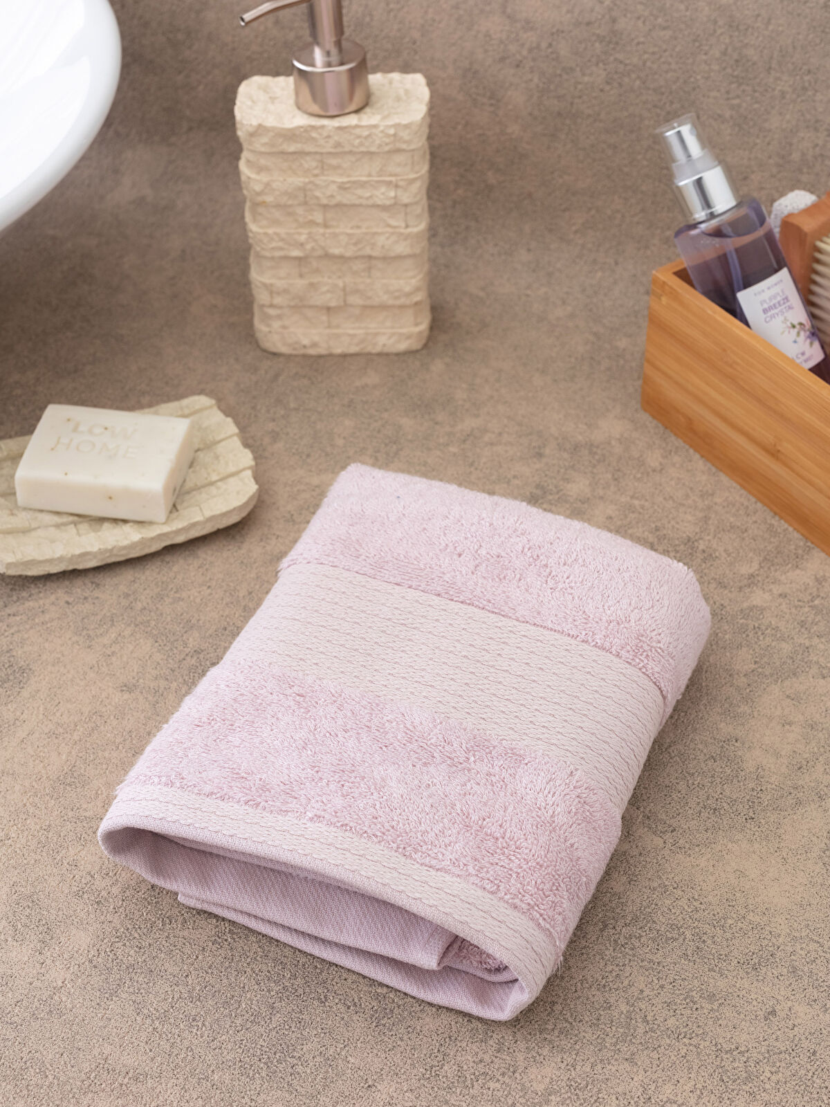 Düz Bambu Yüz Havlusu 50x80 Cm