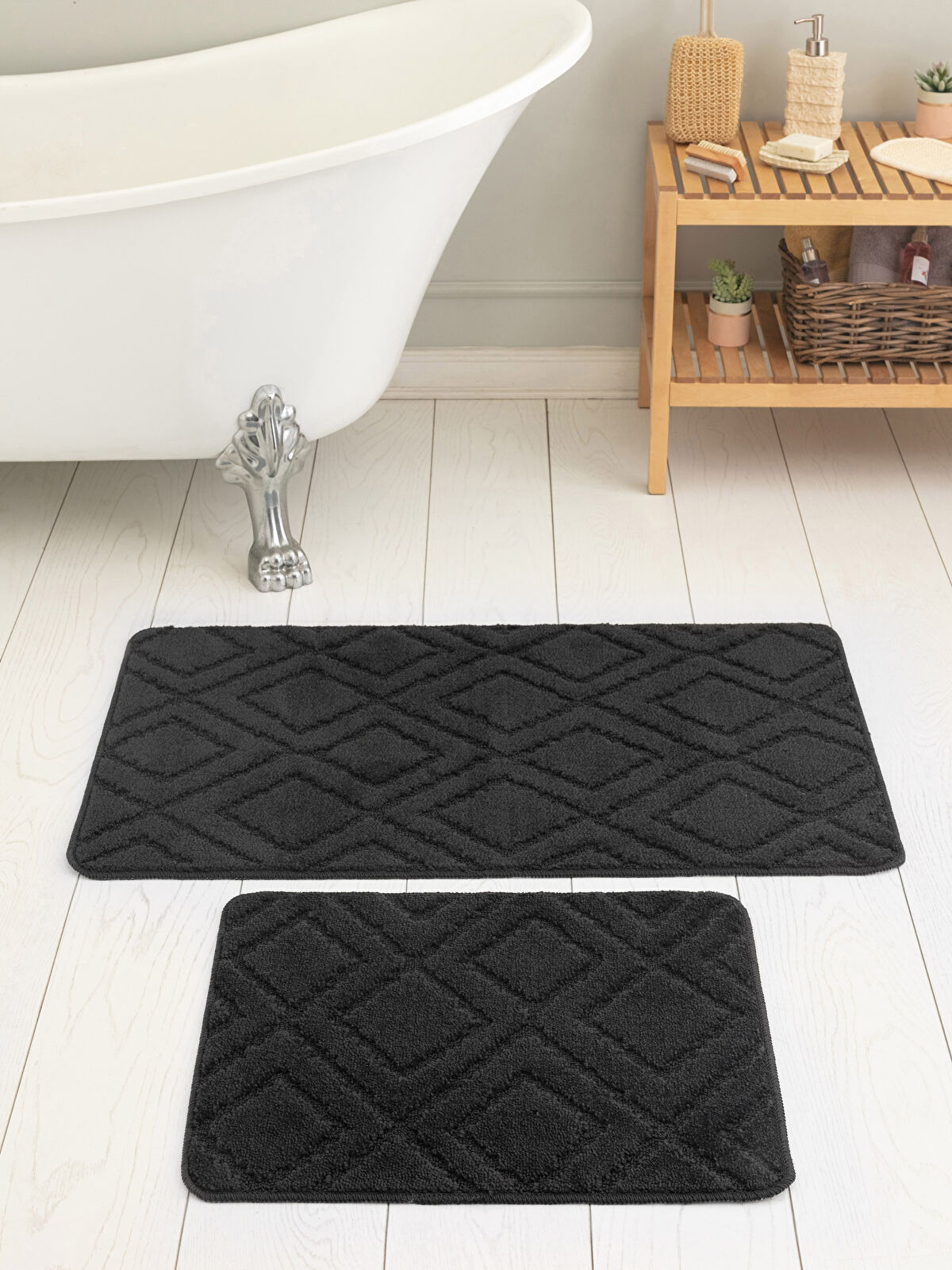 Desenli Banyo Paspası 2'li