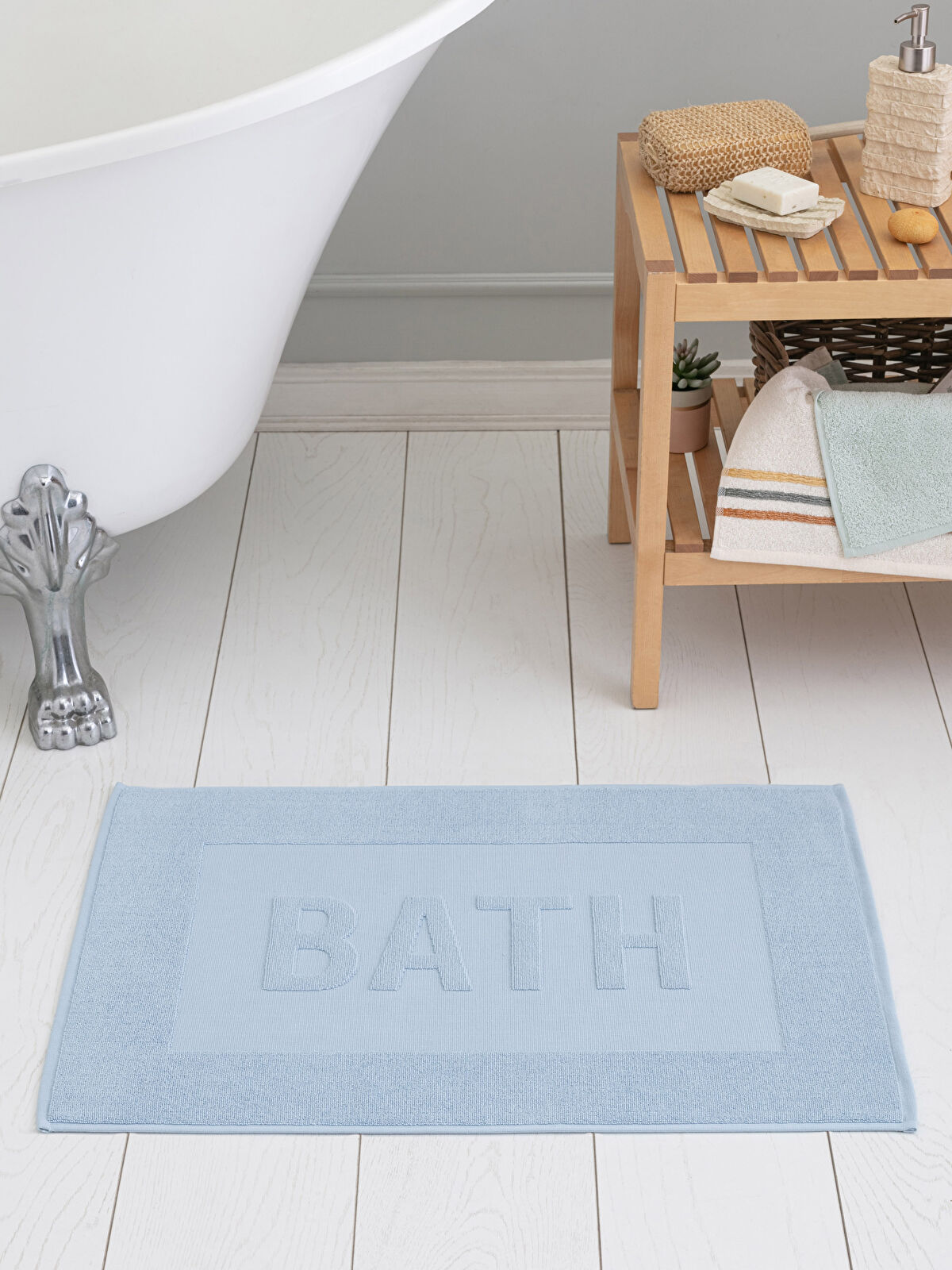 Yazı Desenli Banyo Paspası 50x70 Cm